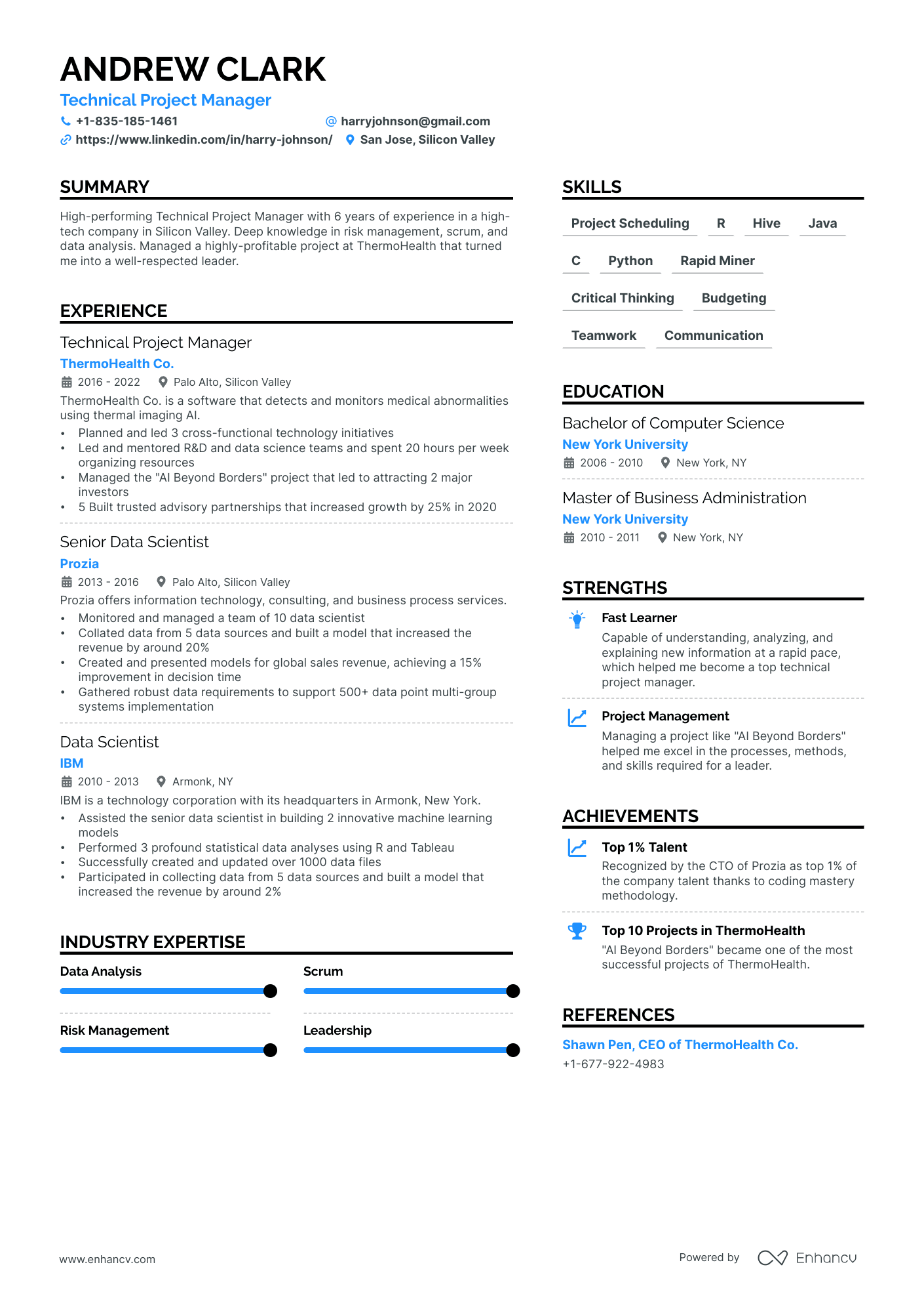 5 Silicon Valley Resume Examples & Guide for 2024