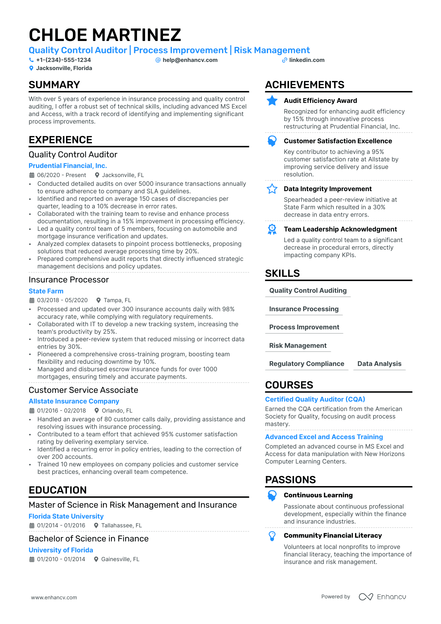 22 Quality Control Resume Examples & Guide for 2025