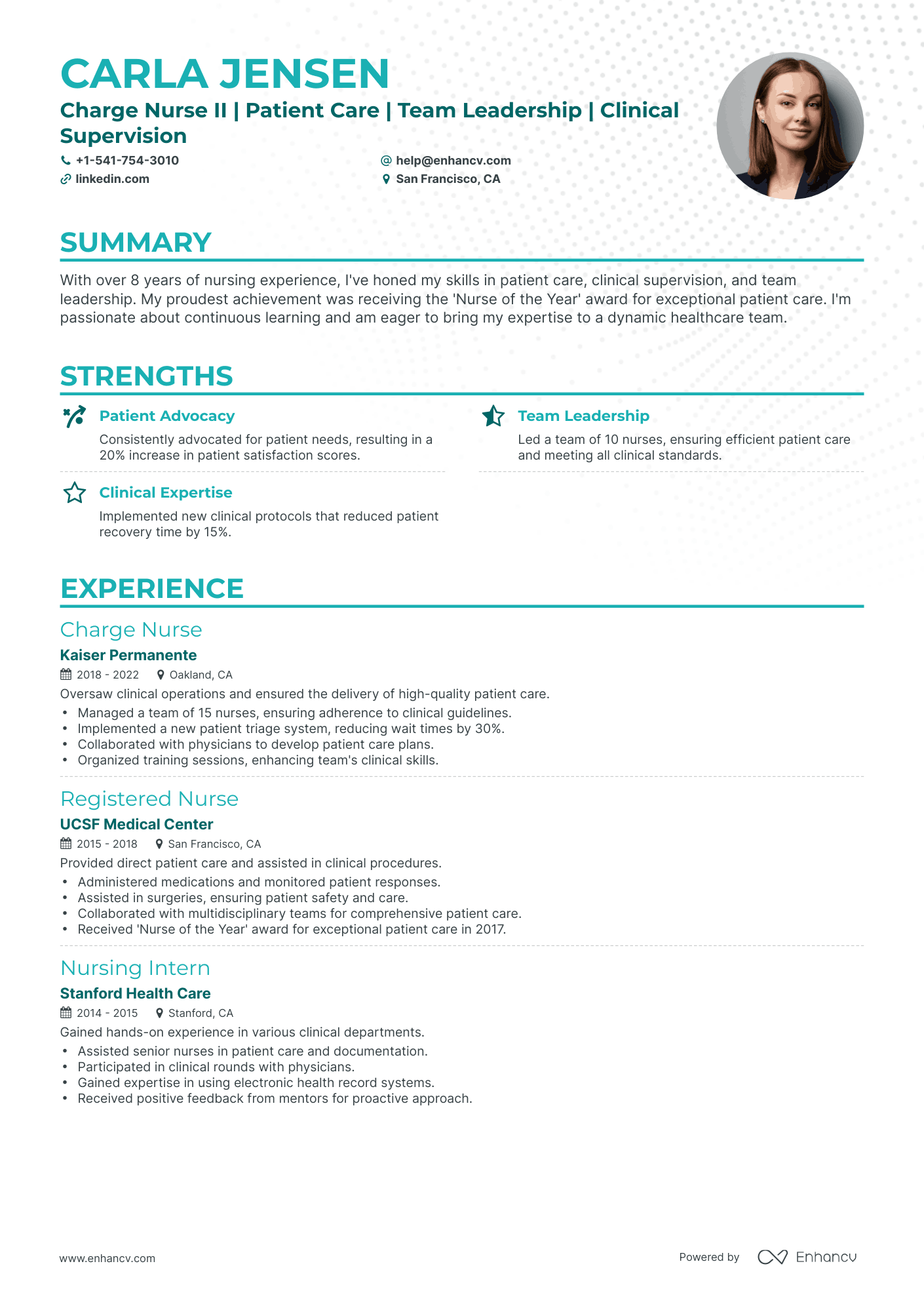 5 Charge Nurse Resume Examples & Guide for 2023