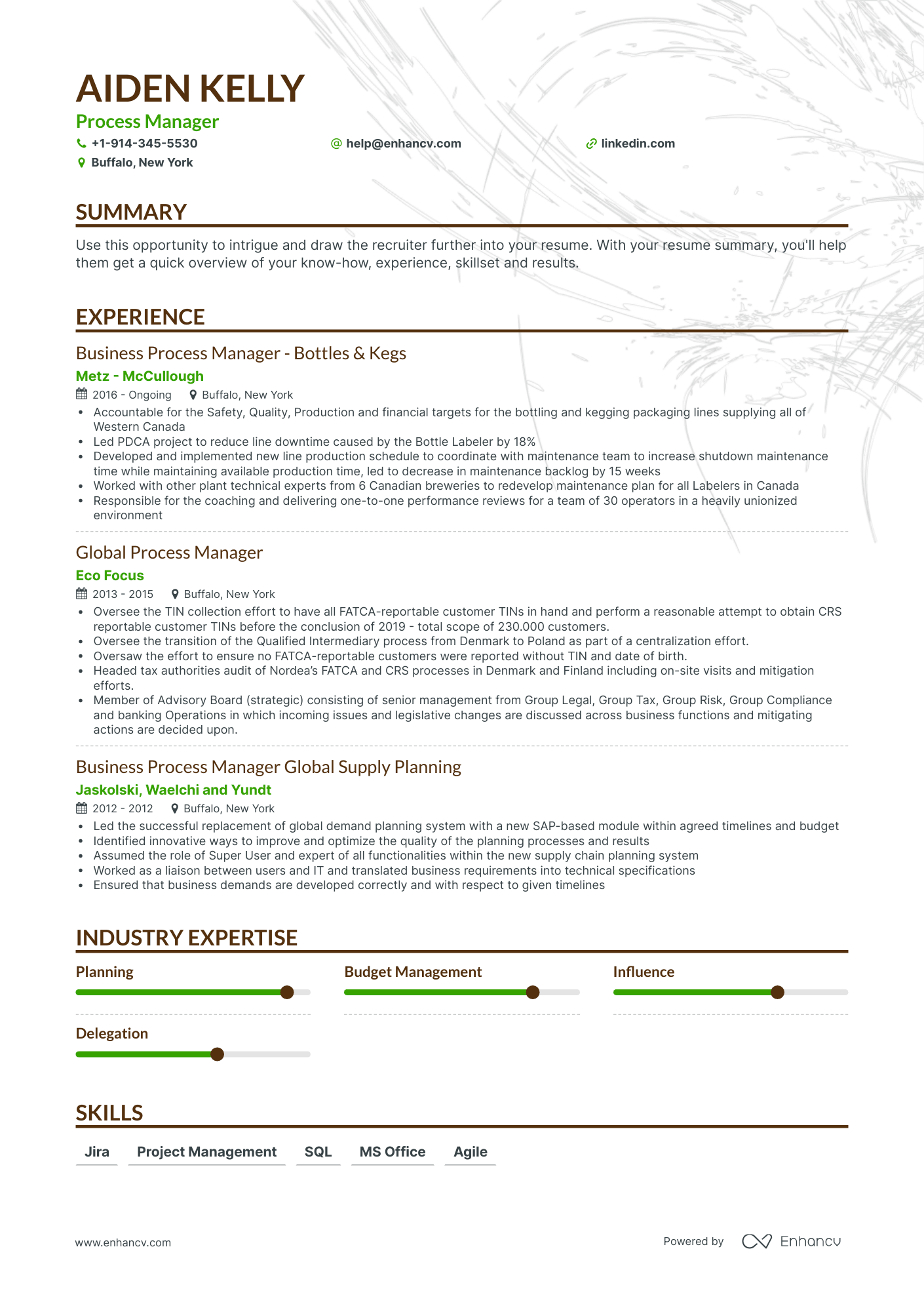 Process Manager Resume Examples & Guide for 2023 (Layout, Skills ...