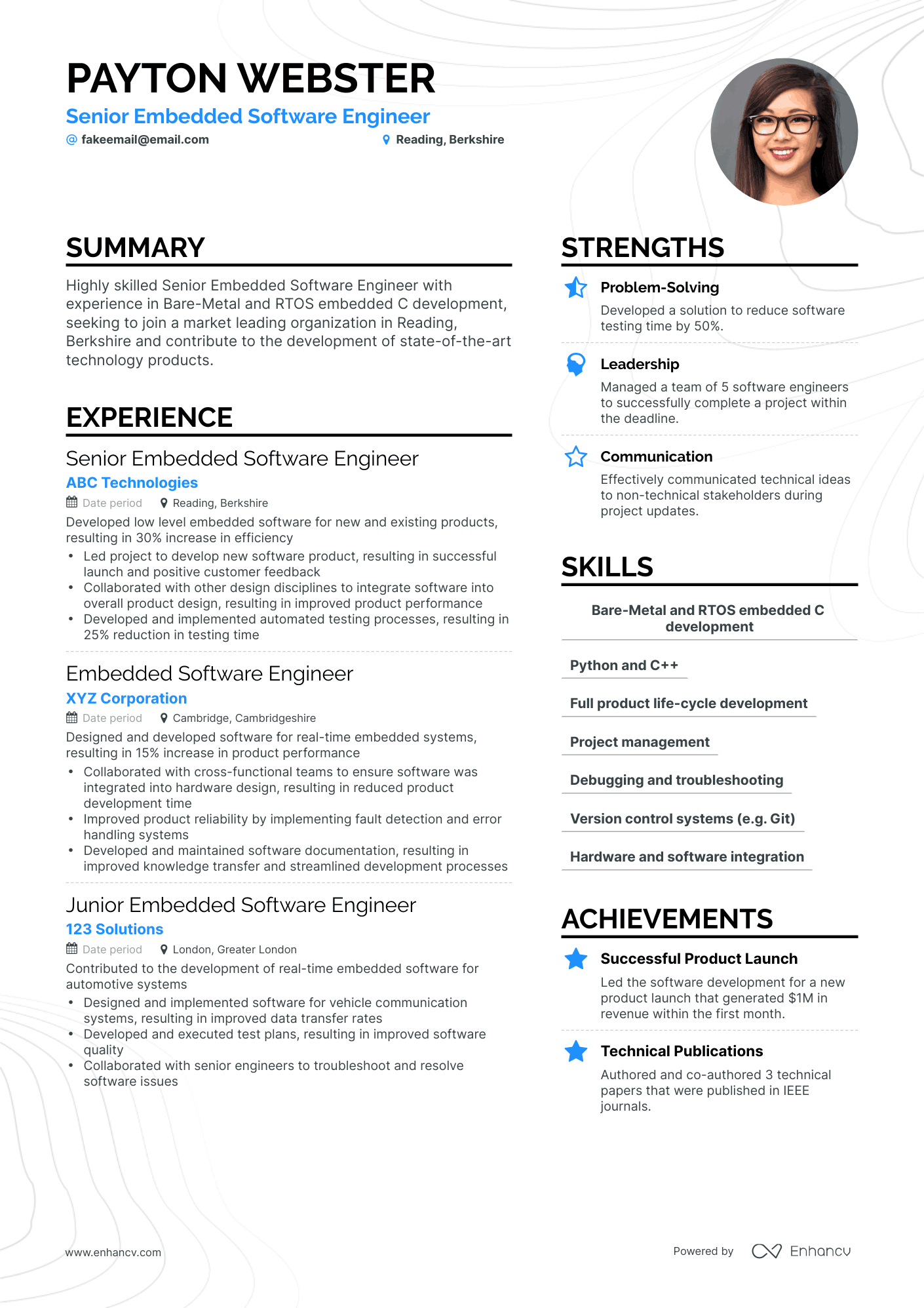 5 Embedded Software Engineer Resume Examples & Guide for 2024