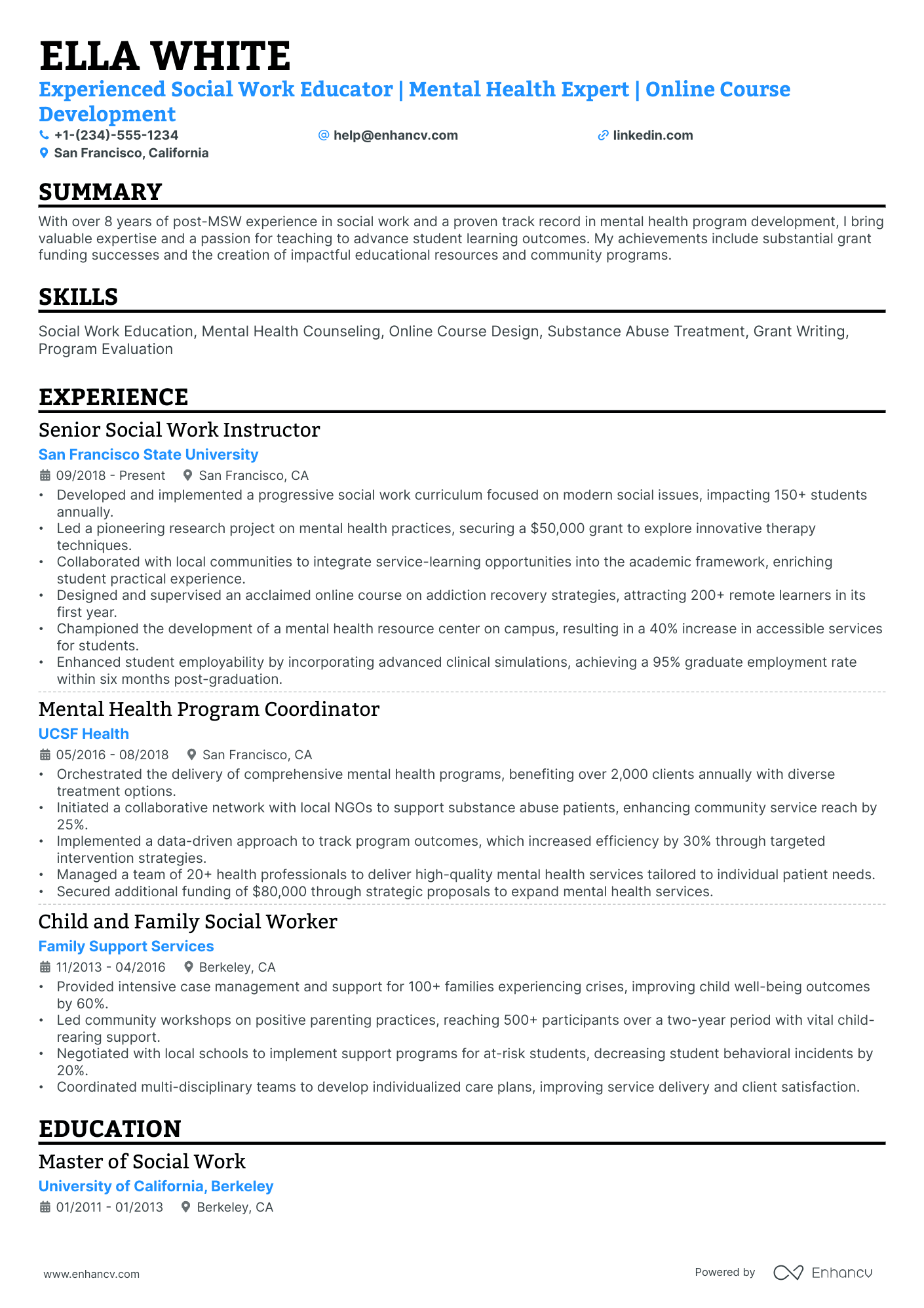 10 Lecturer Resume Examples & Guide for 2026
