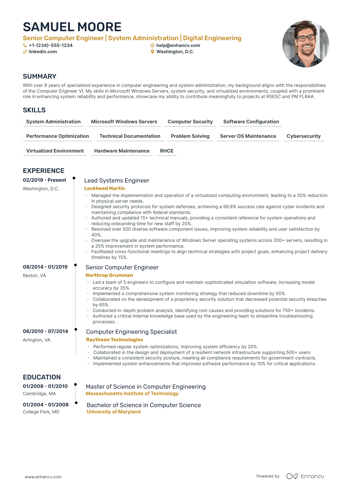 5 Computer Engineer Resume Examples & Guide for 2024