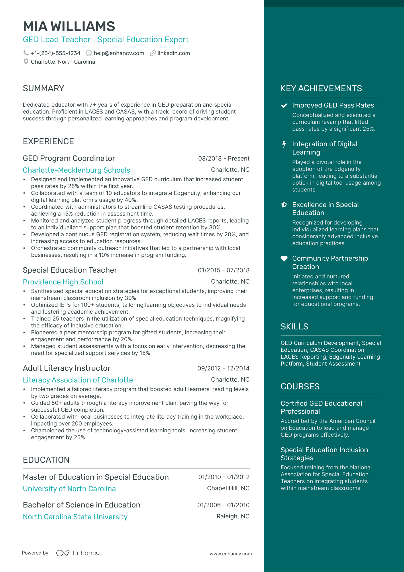 10 Lead Teacher Resume Examples & Guide for 2026