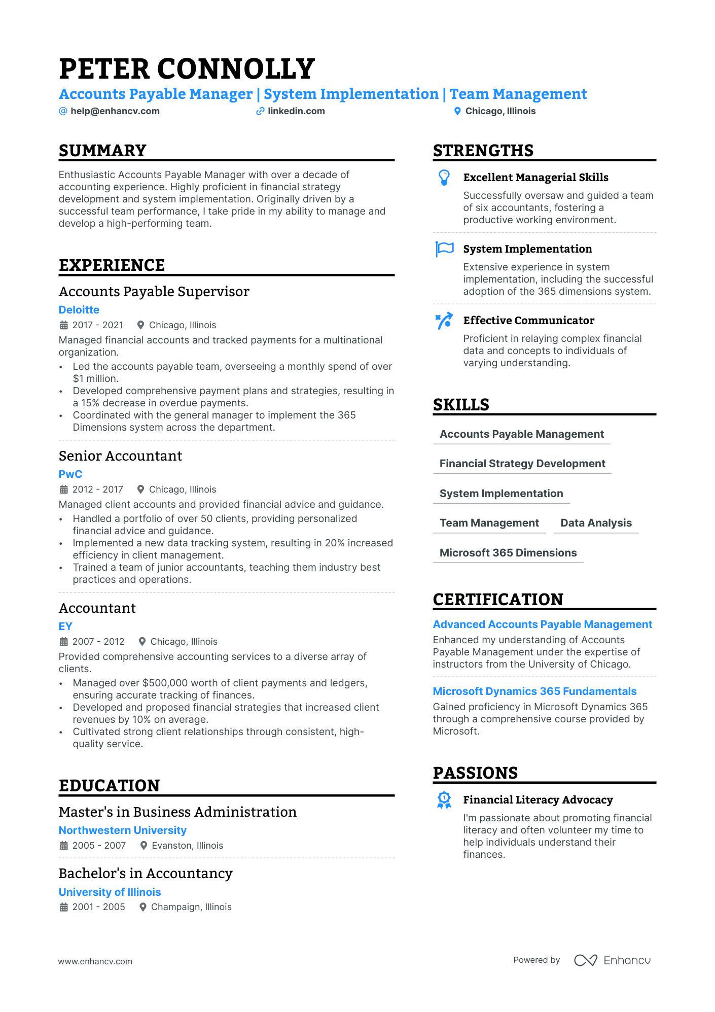5 Accounts Payable Manager Resume Examples & Guide for 2024