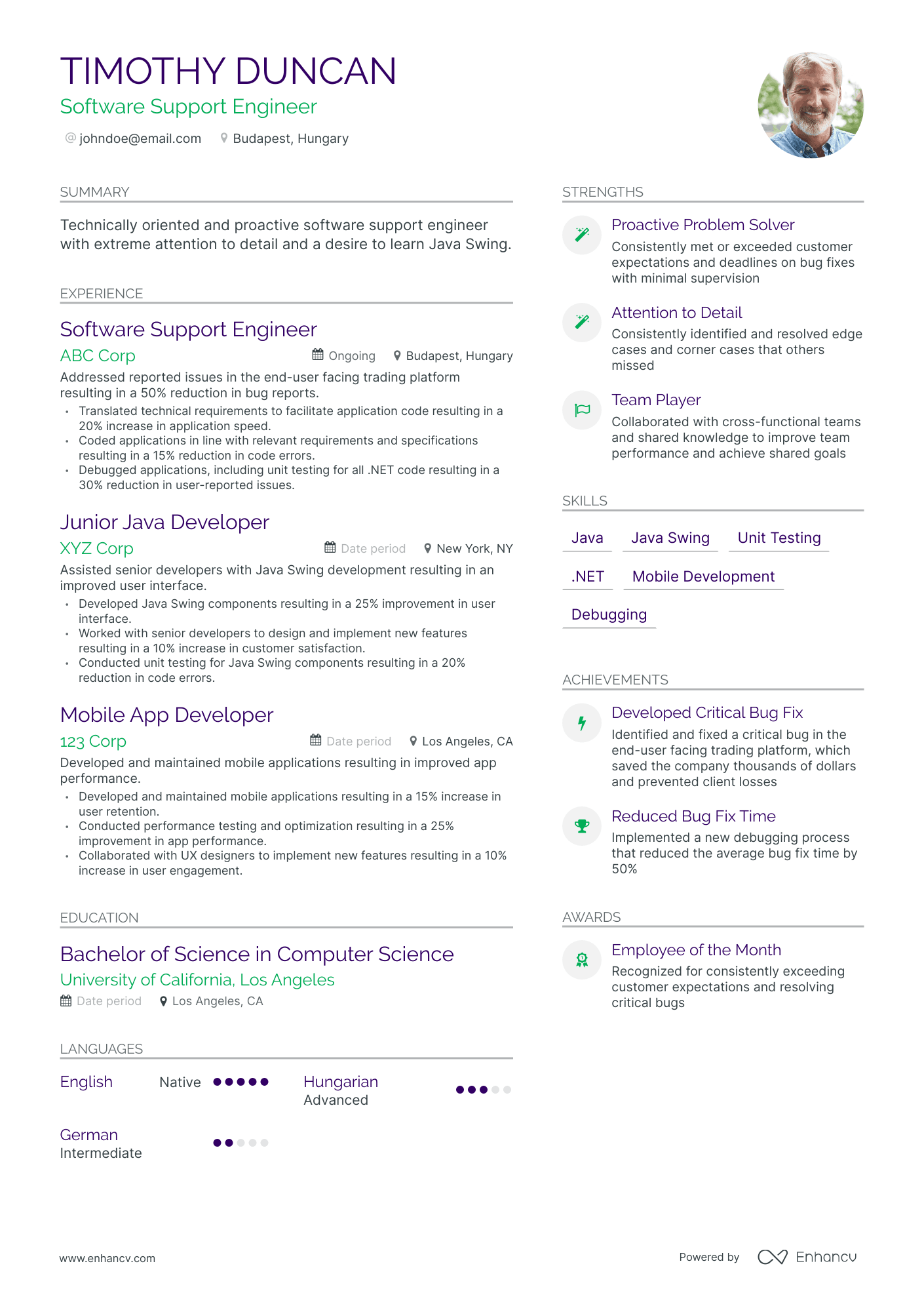 5 Software Support Engineer Resume Examples & Guide for 2023