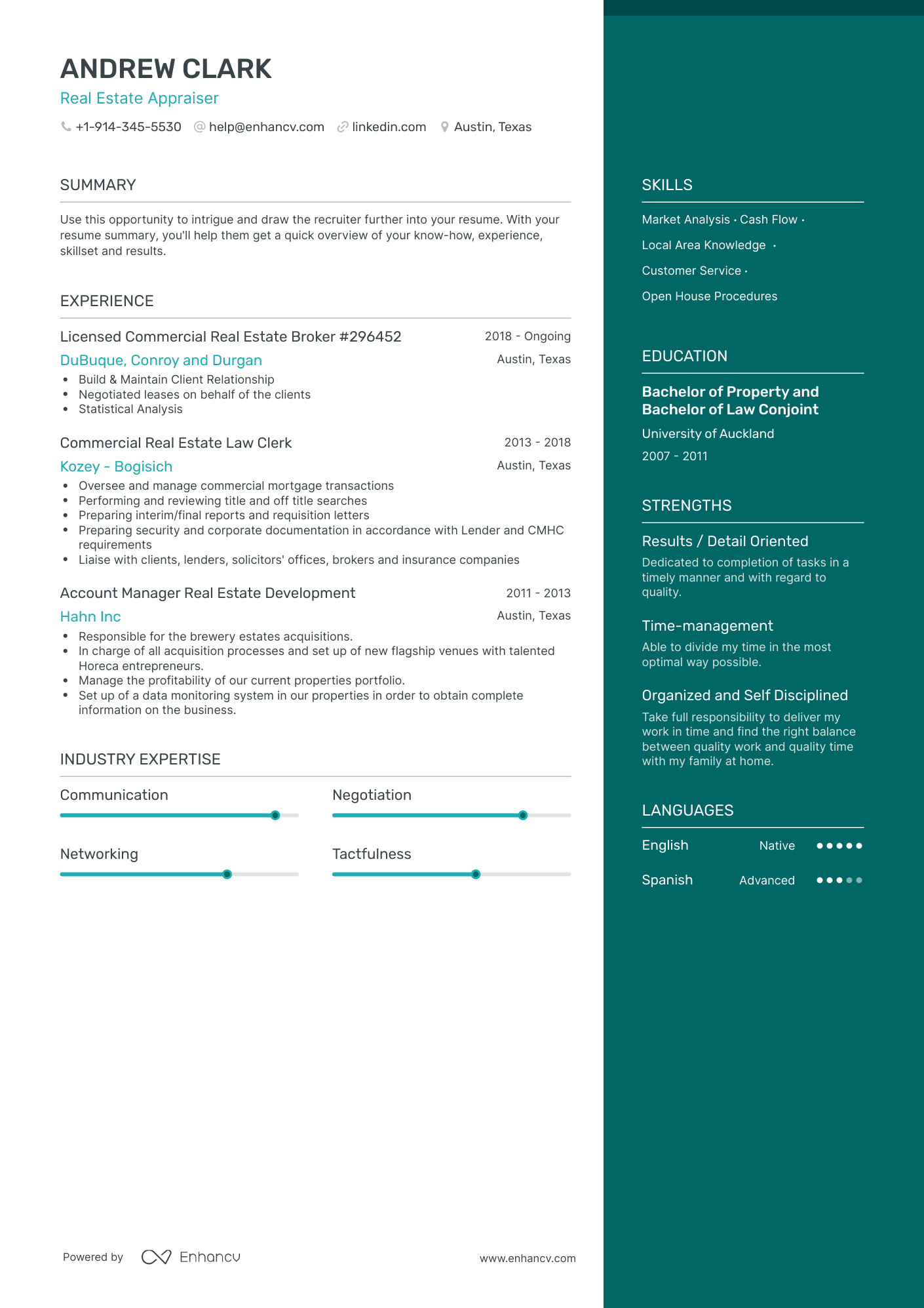 Real Estate Appraiser Resume Examples & Guide for 2023 (Layout, Skills ...