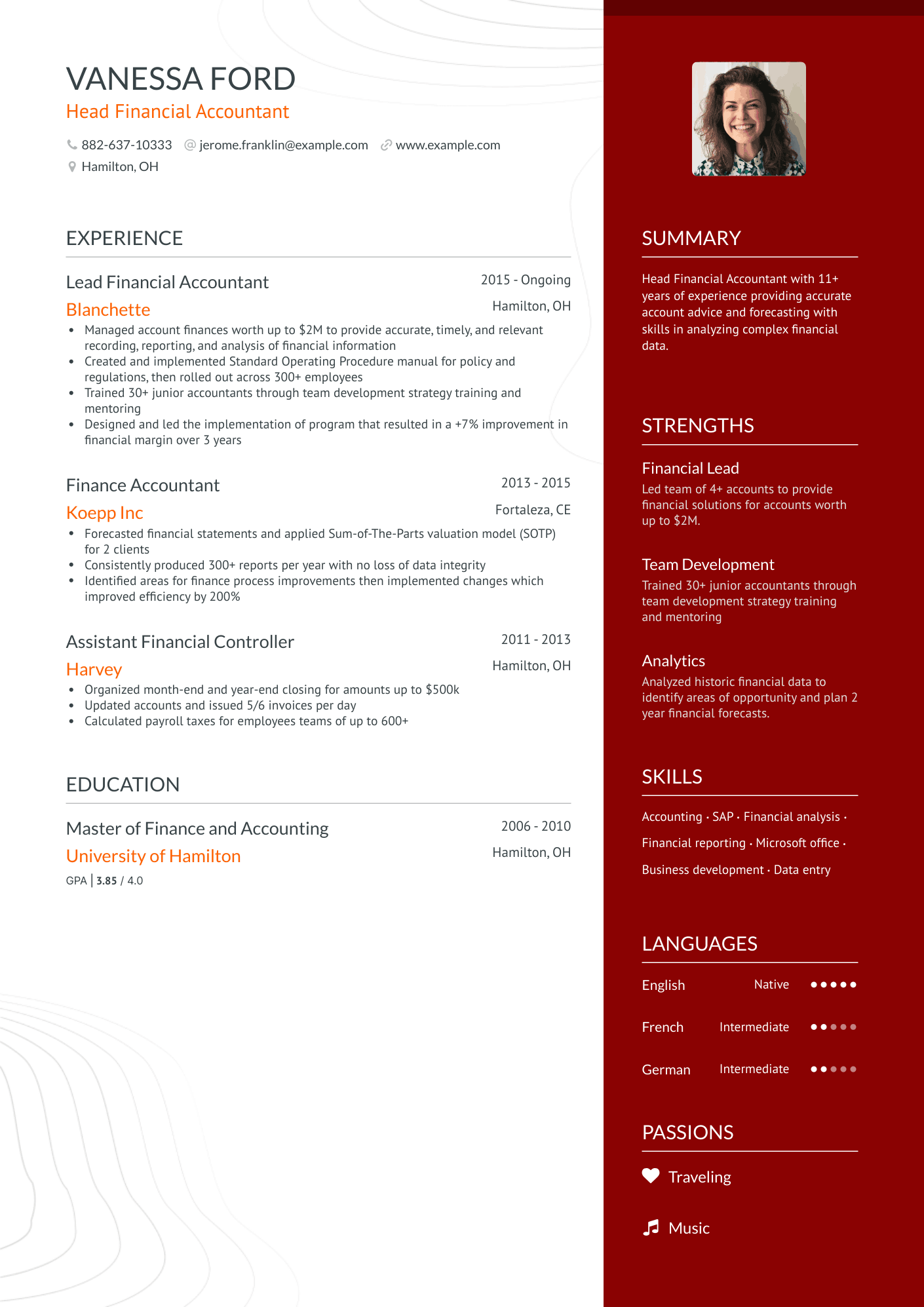 Finance Resume Examples & Guide for 2023 (Layout, Skills, Keywords ...