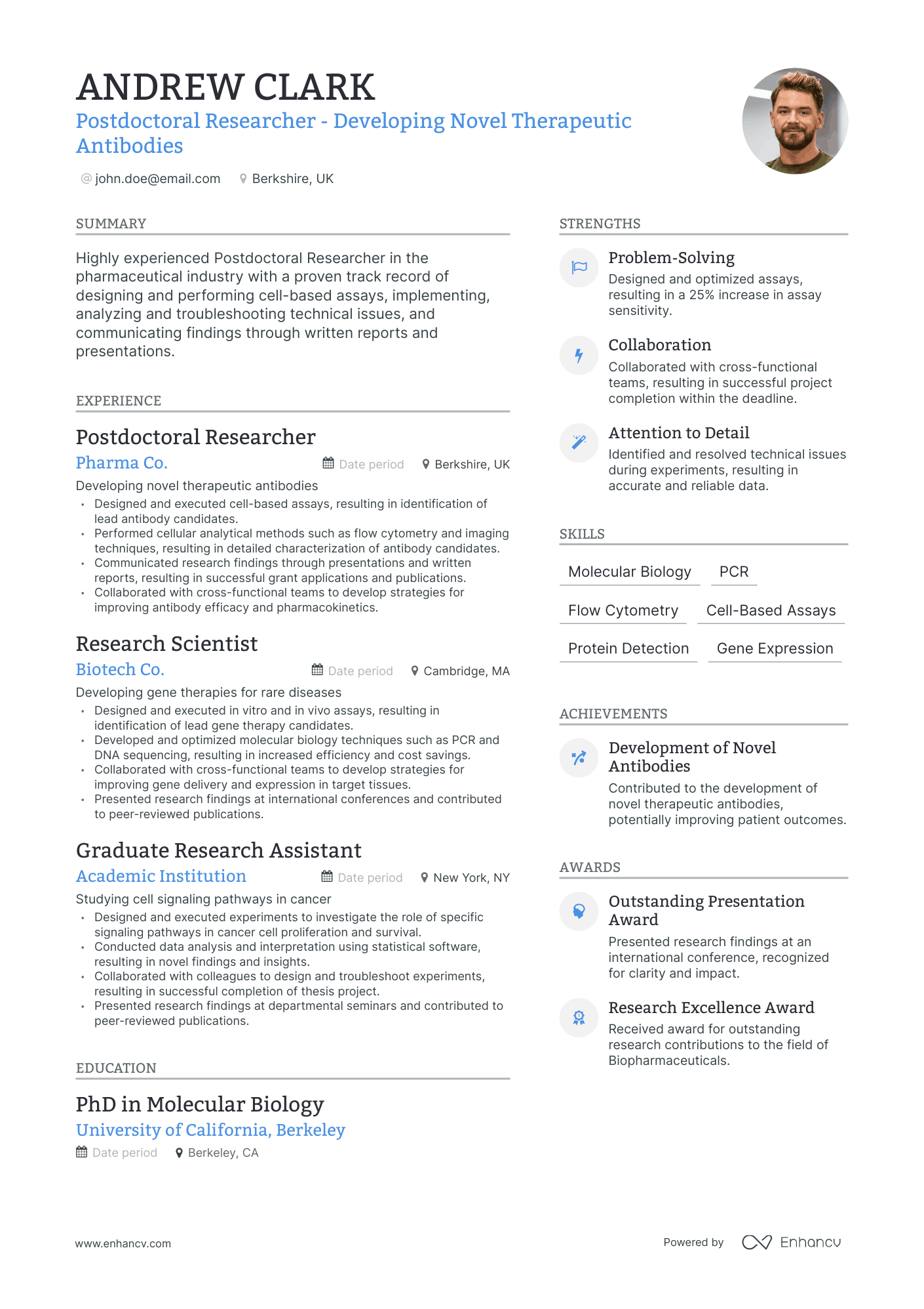 13 Researcher Resume Examples & Guide for 2024
