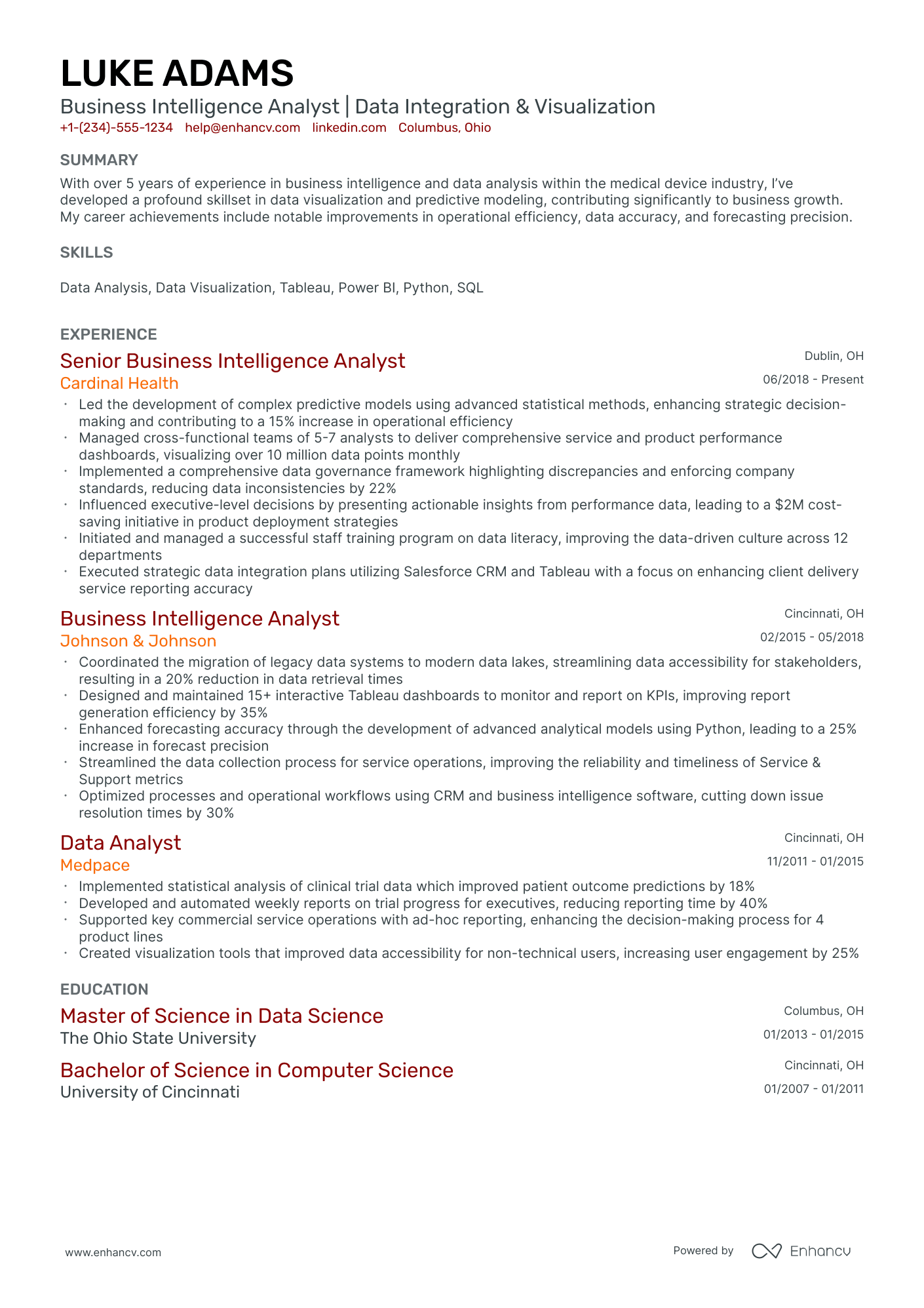 10 Senior Business Analyst Resume Examples & Guide for 2026