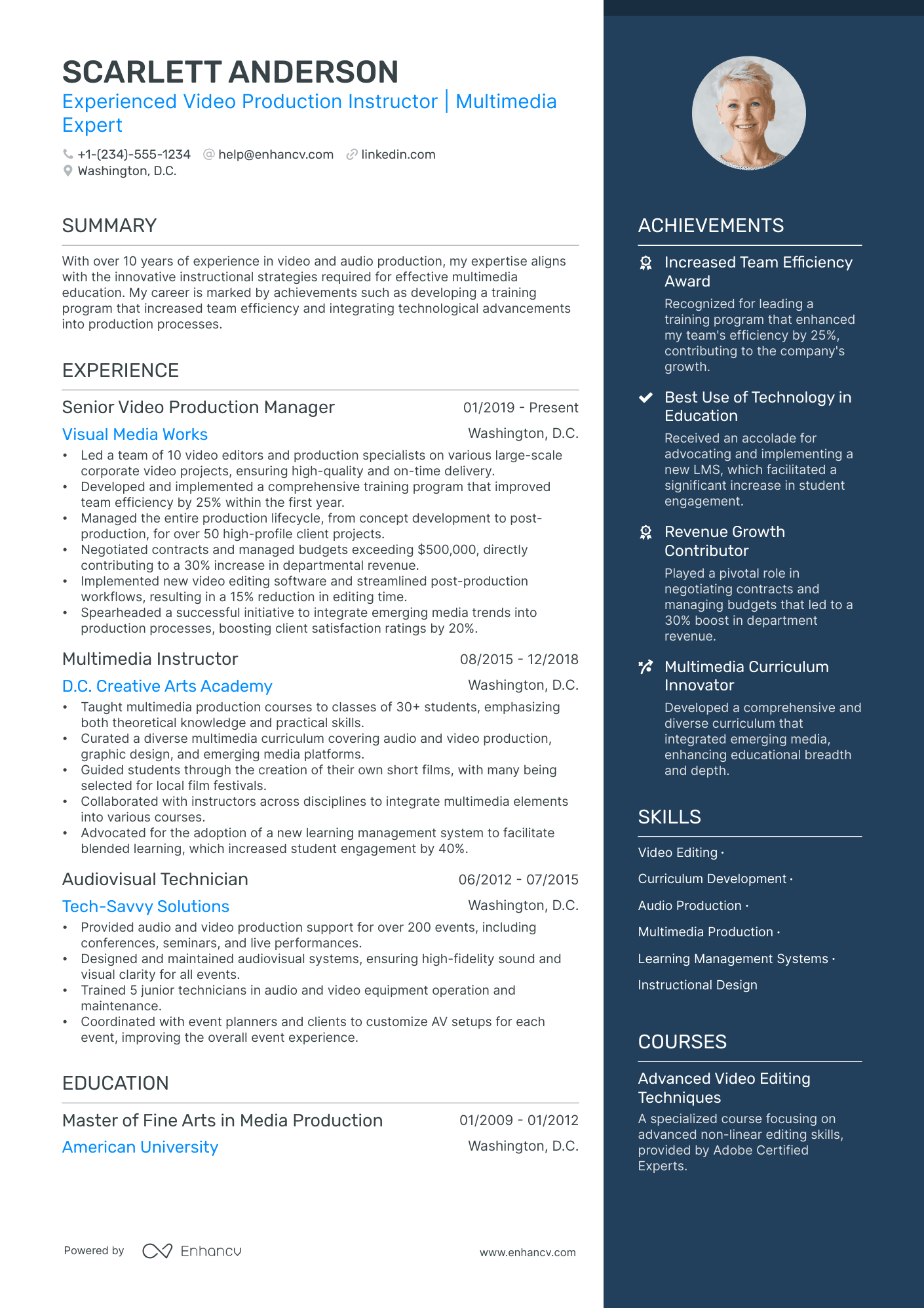 5 Film Production Resume Examples & Guide for 2025