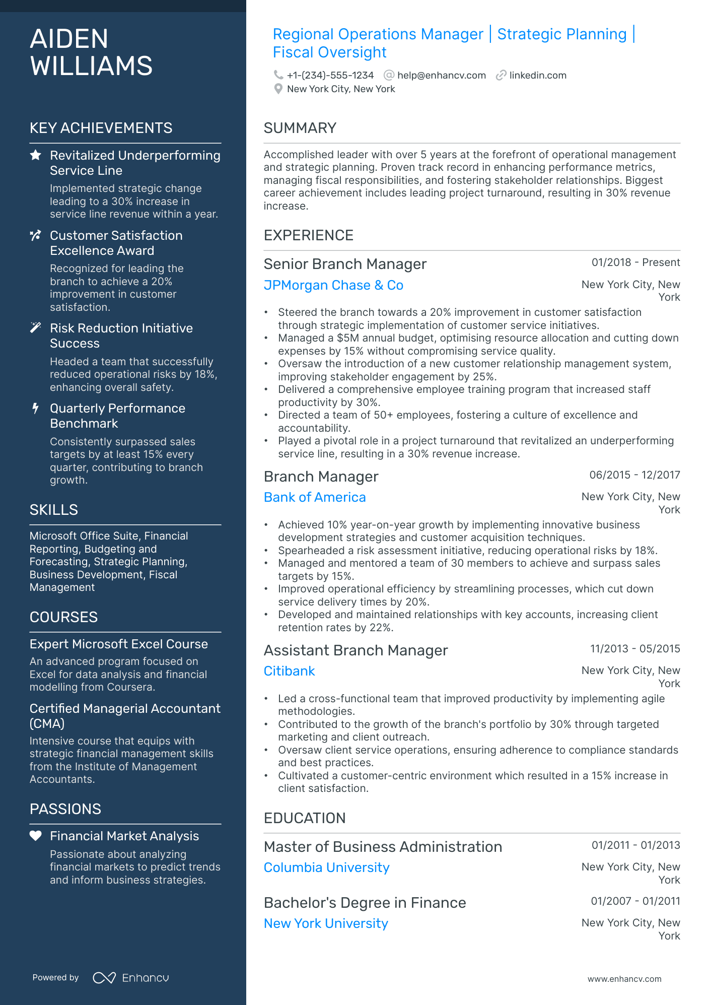 10 Regional Director Resume Examples & Guide for 2026