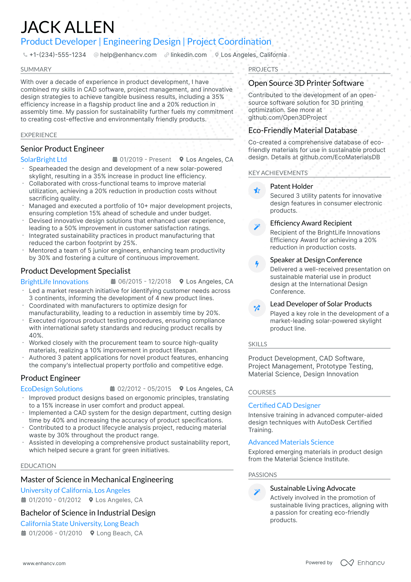 10 Product Developer Resume Examples & Guide for 2025