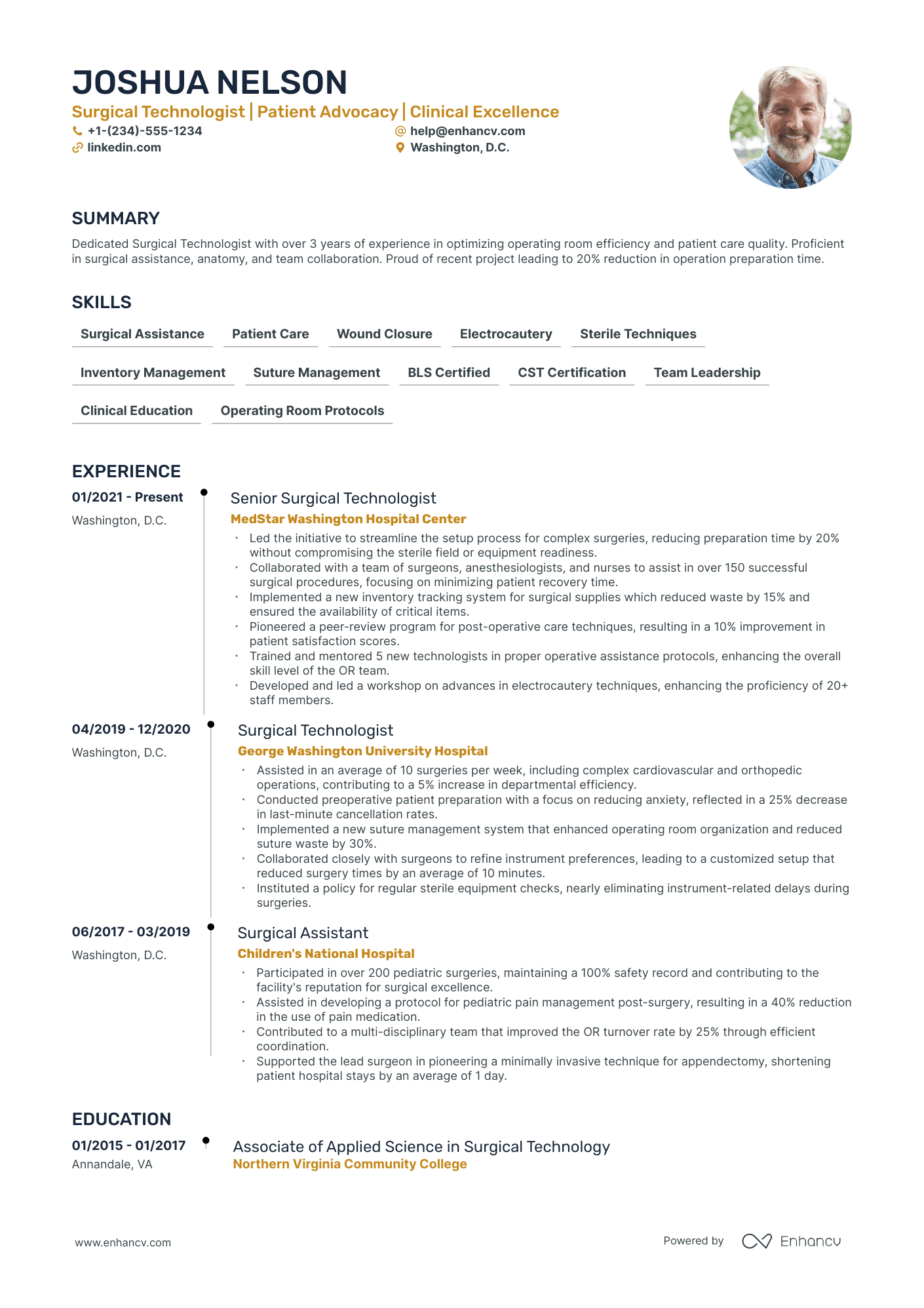 5 Surgical Tech Resume Examples & Guide for 2024