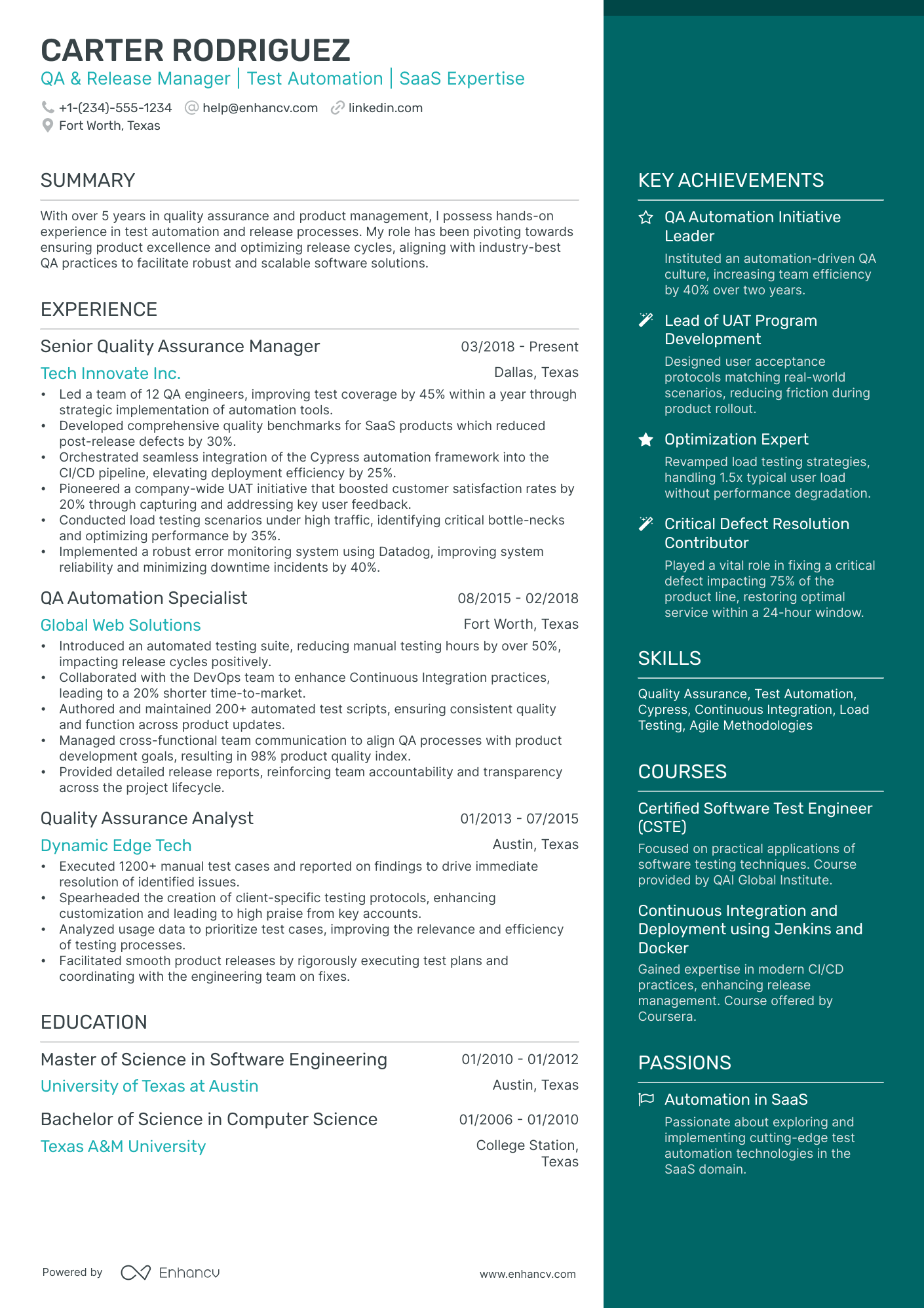 10 Release Manager Resume Examples & Guide for 2026