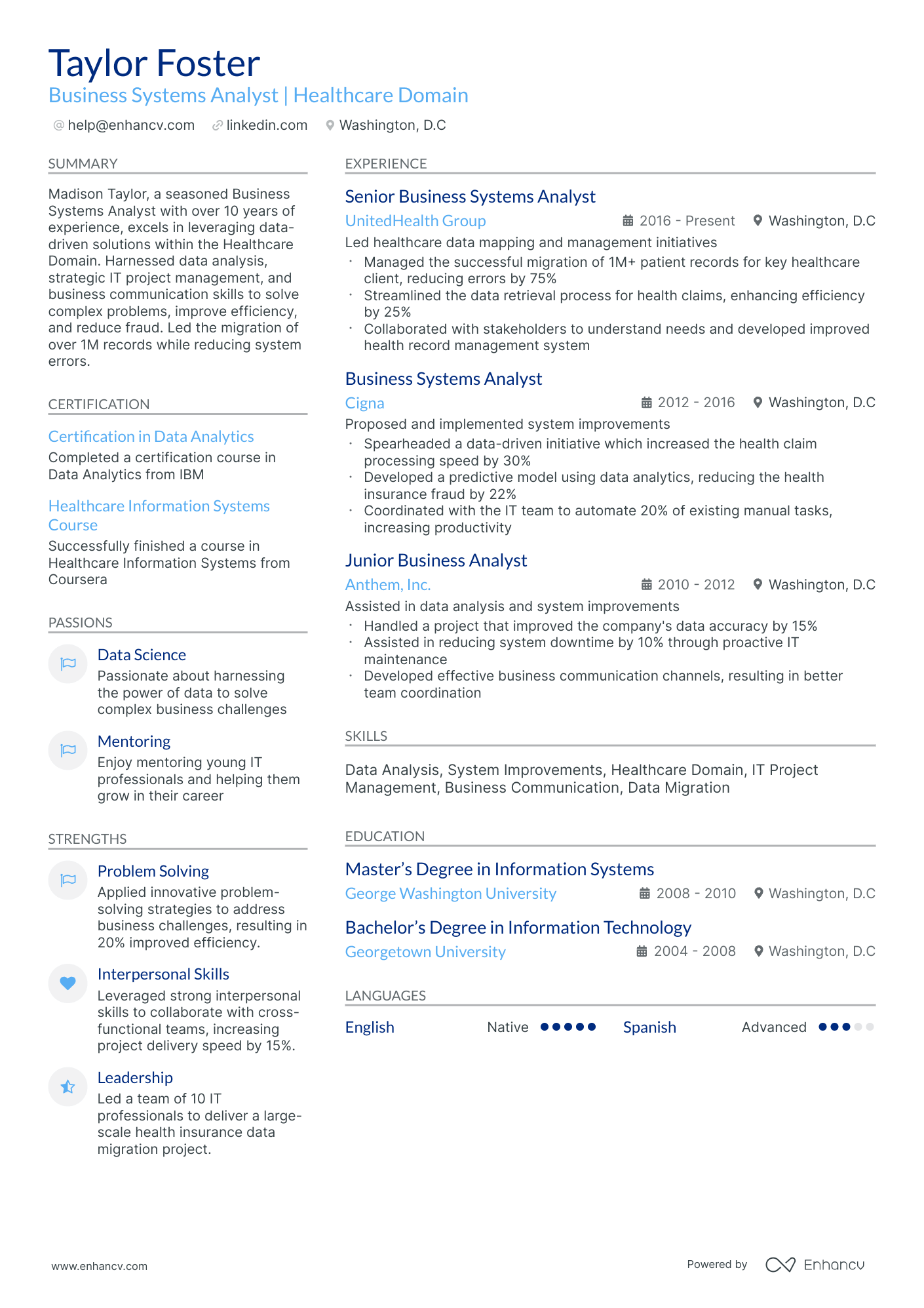 10 Business System Analyst Resume Examples & Guide for 2026