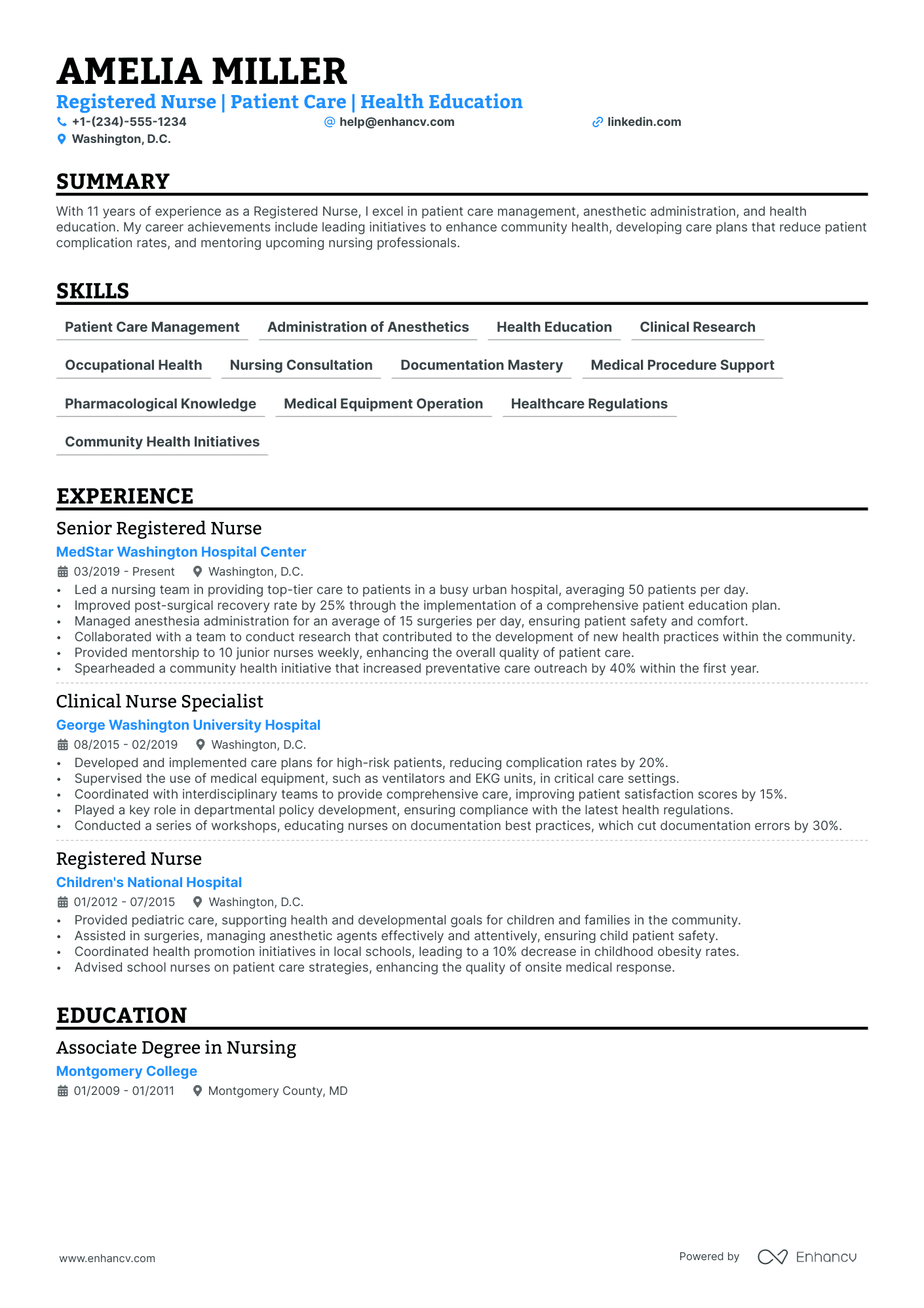5 Clinical Nurse Resume Examples & Guide for 2024