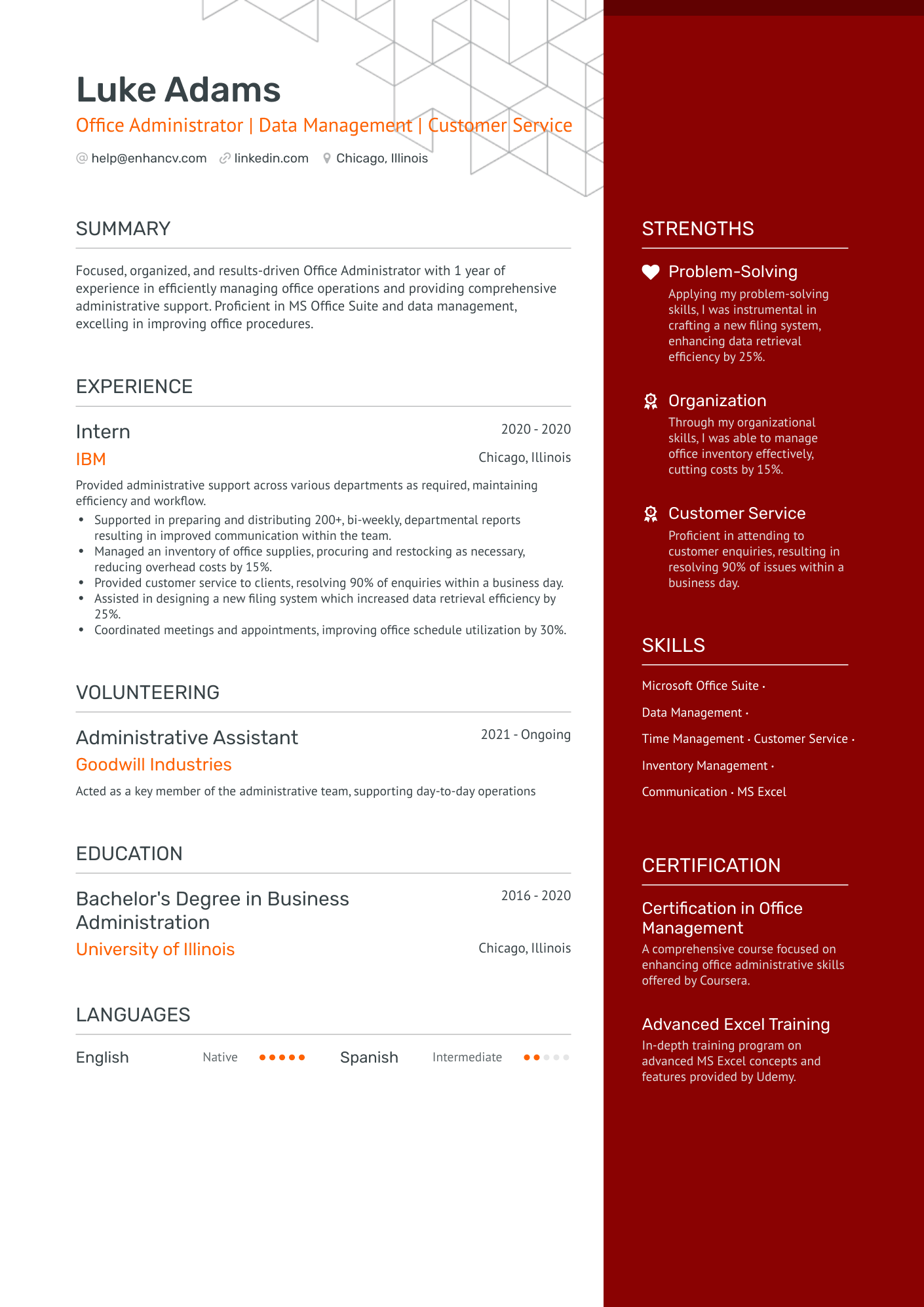 6 Office Administrator Resume Examples & Guide For 2024