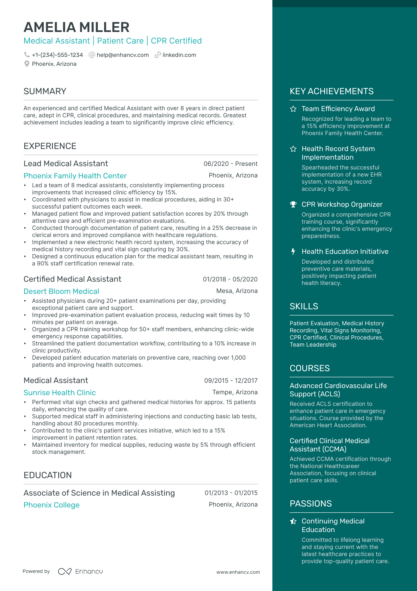 10 Clinical Medical Assistant Resume Examples & Guide for 2026