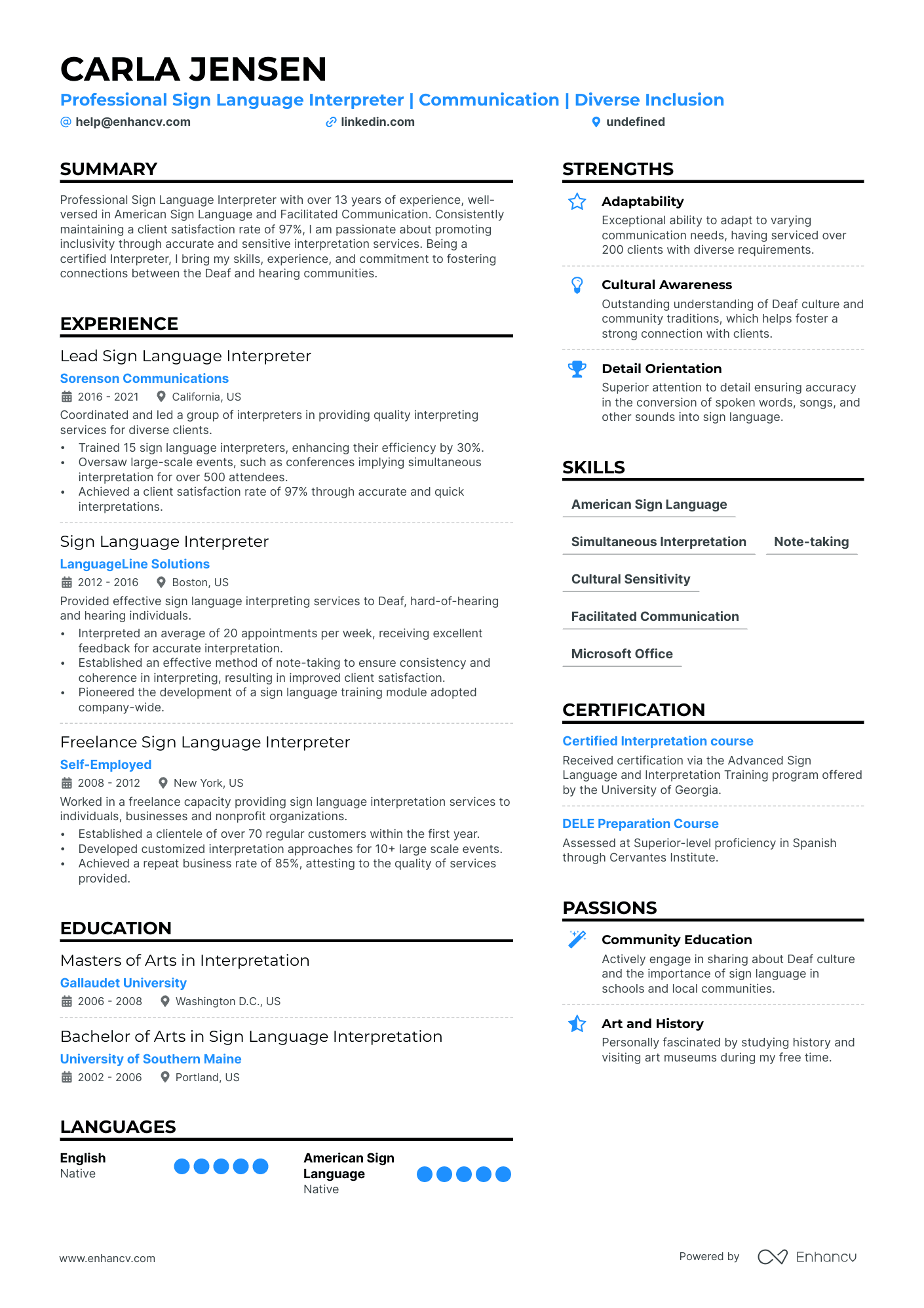 22 Interpreter Resume Examples That Got Jobs for 2025 22 Interpreter Resume Examples That Got Jobs for 2025