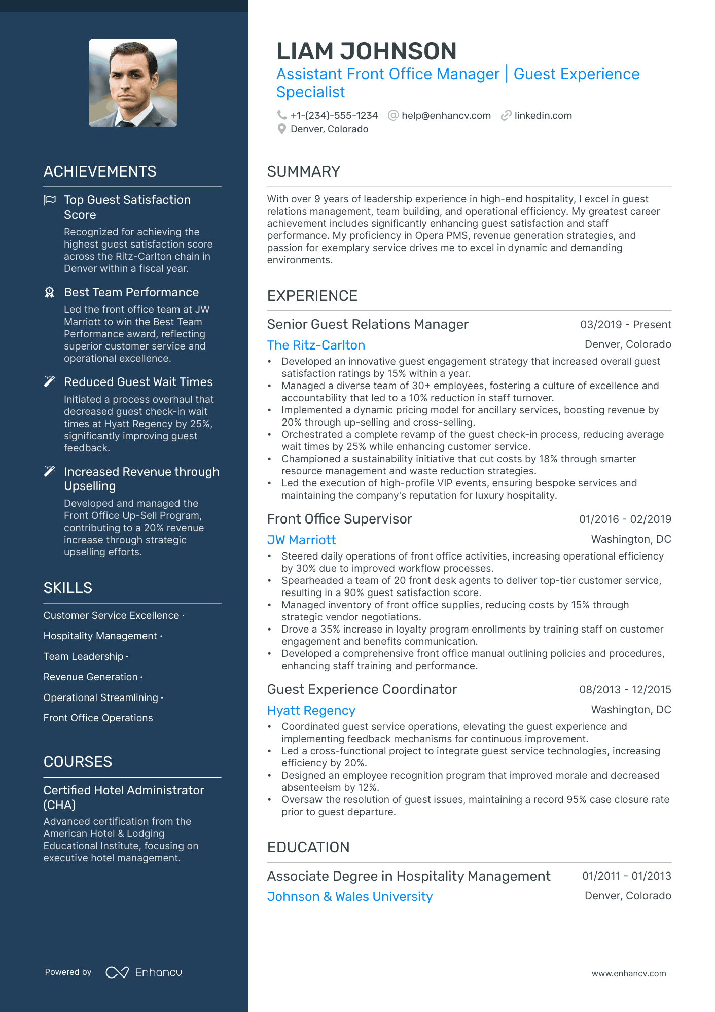 5 Assistant Front Office Manager Resume Examples & Guide for 2024