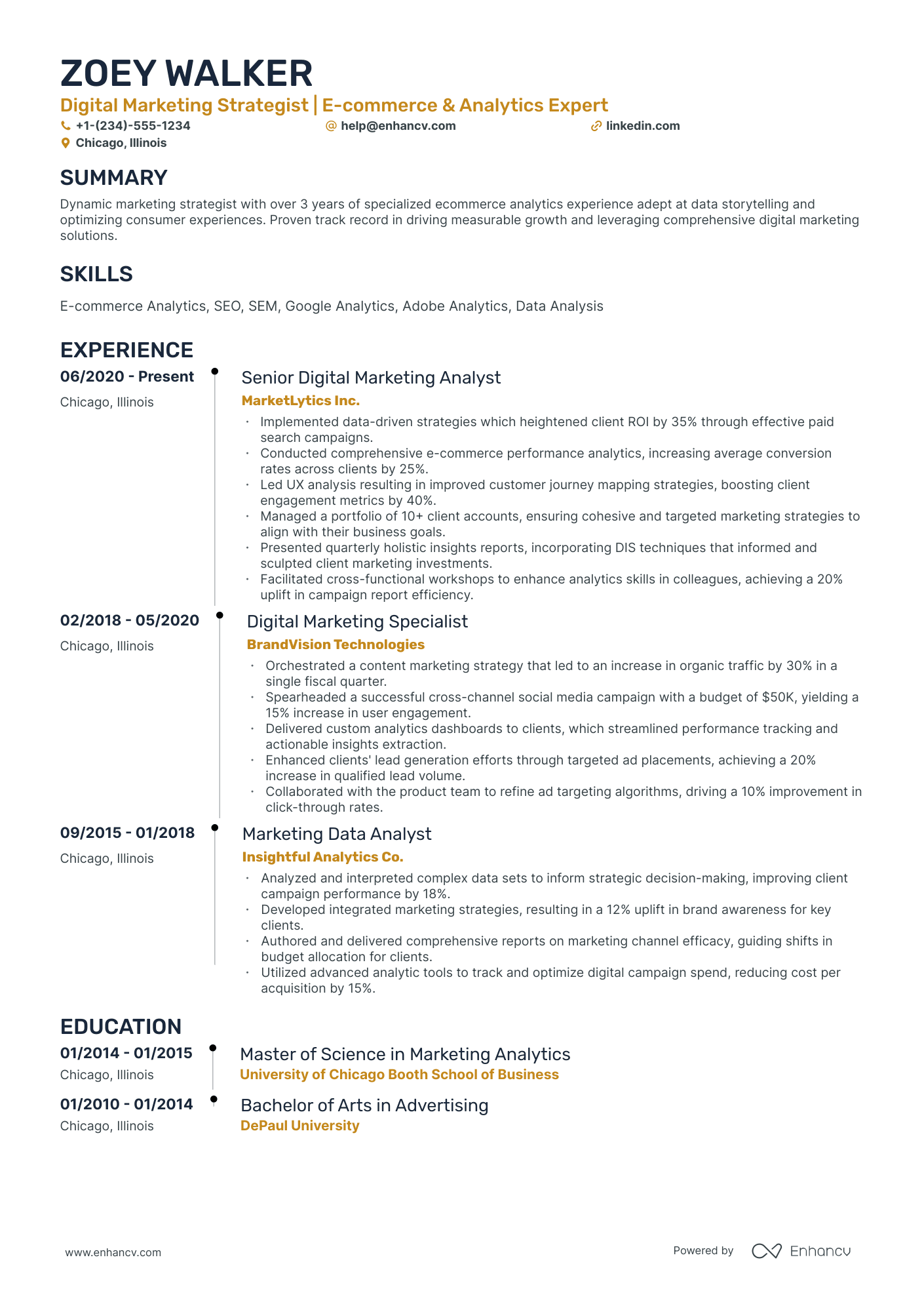 10 Ecommerce Marketing Resume Examples & Guide for 2026