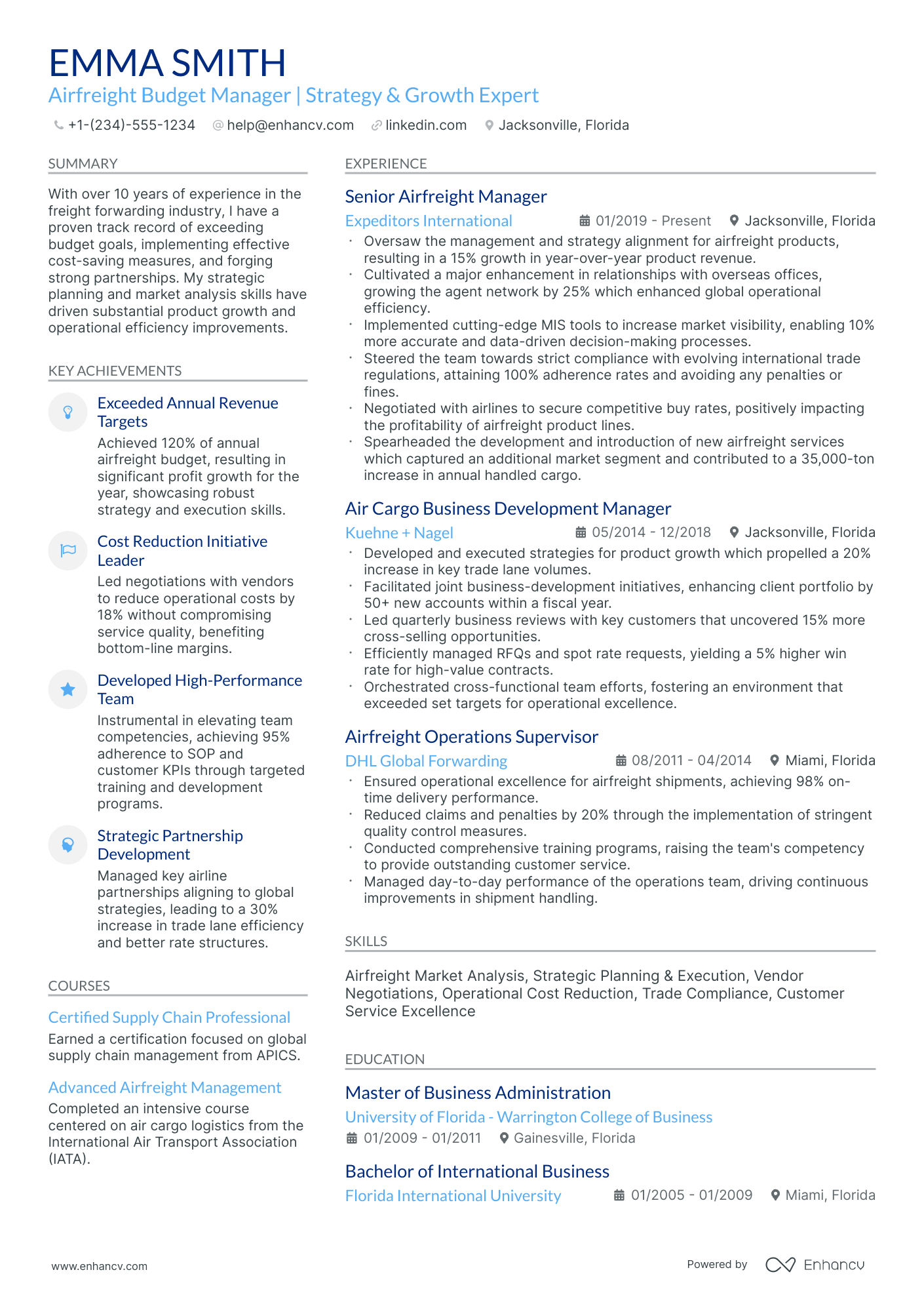 10 Import-Export Manager Resume Examples & Guide for 2025