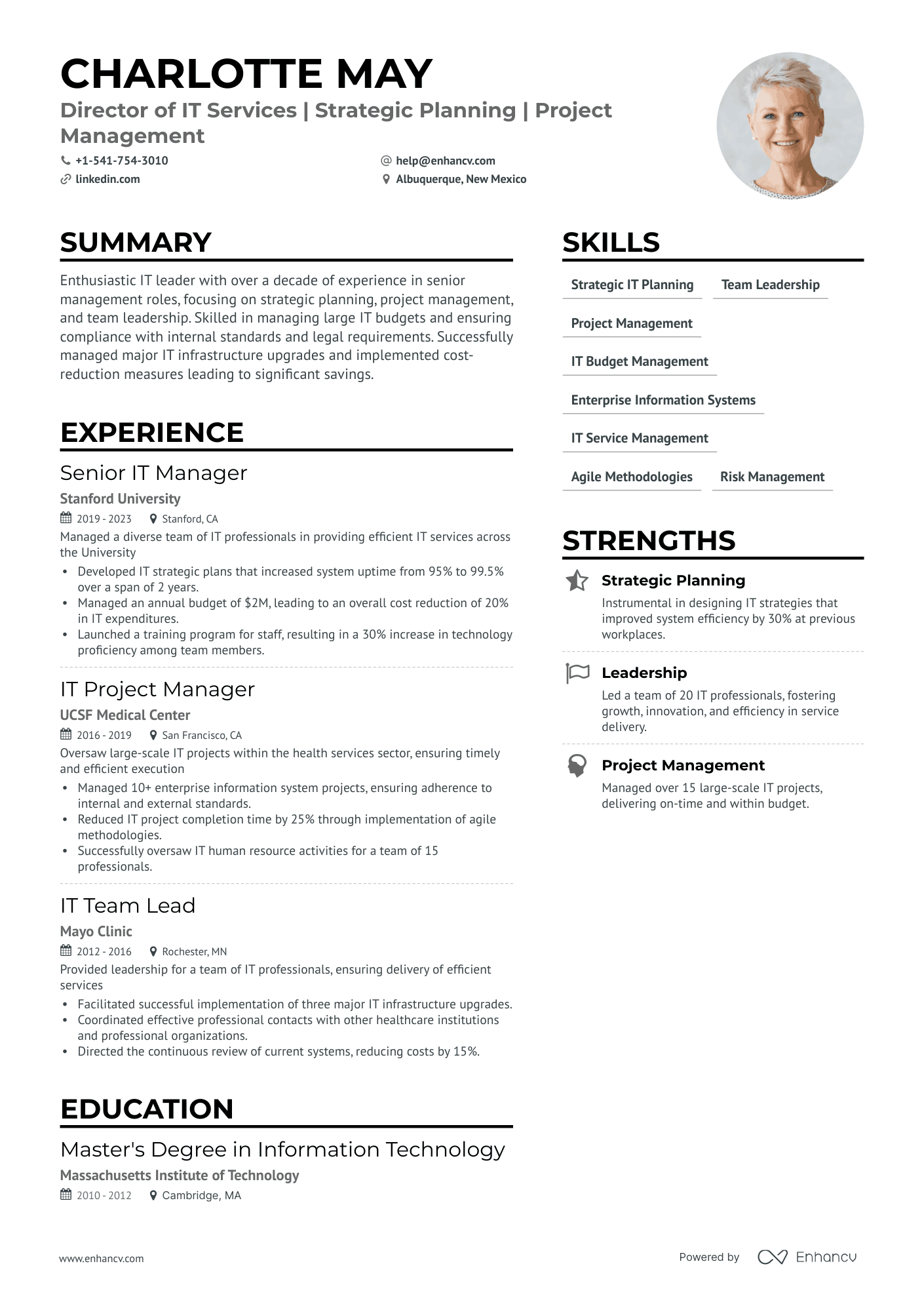 8 IT Director Resume Examples & Guide for 2024