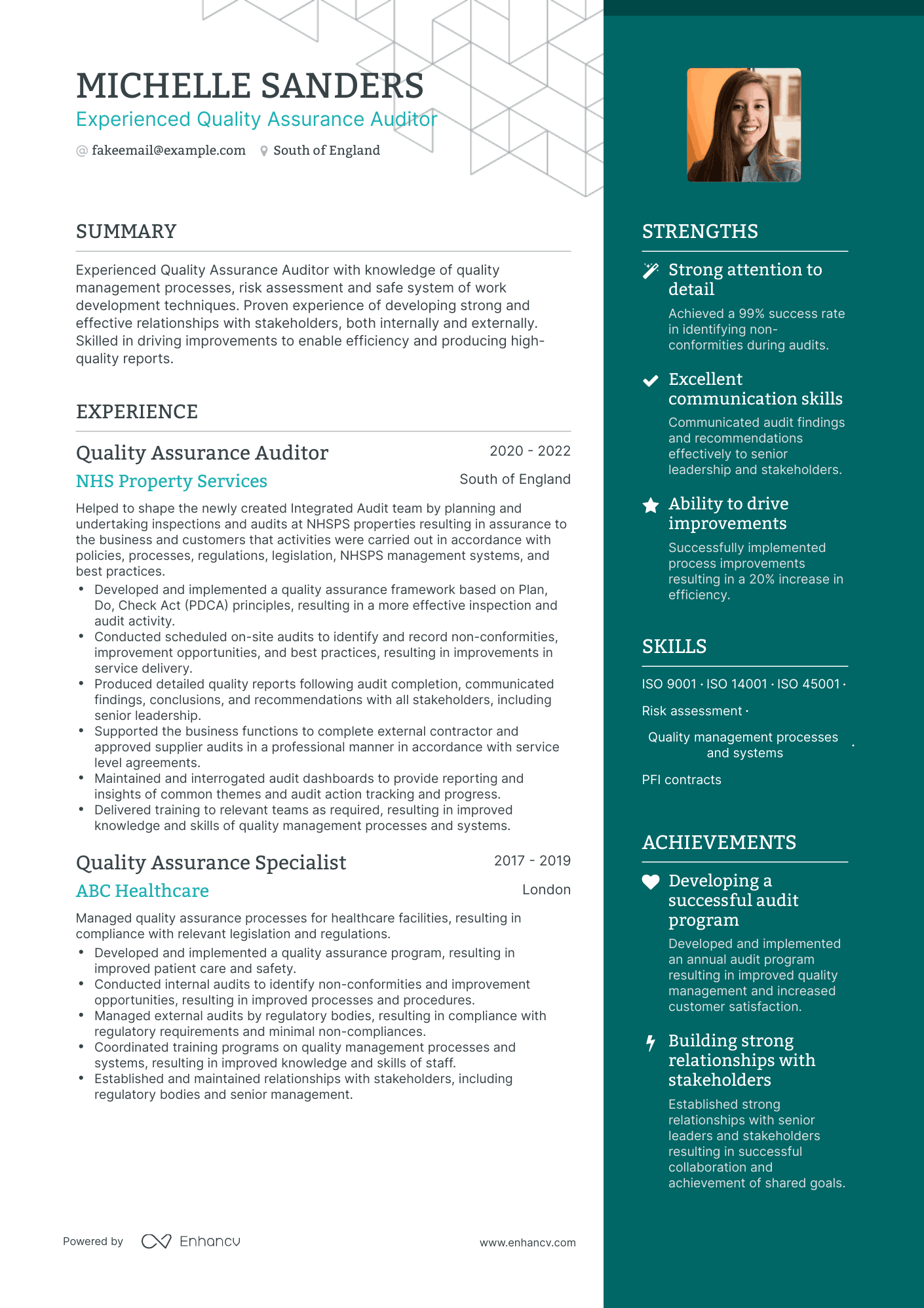5 Quality Assurance Auditor Resume Examples & Guide for 2023