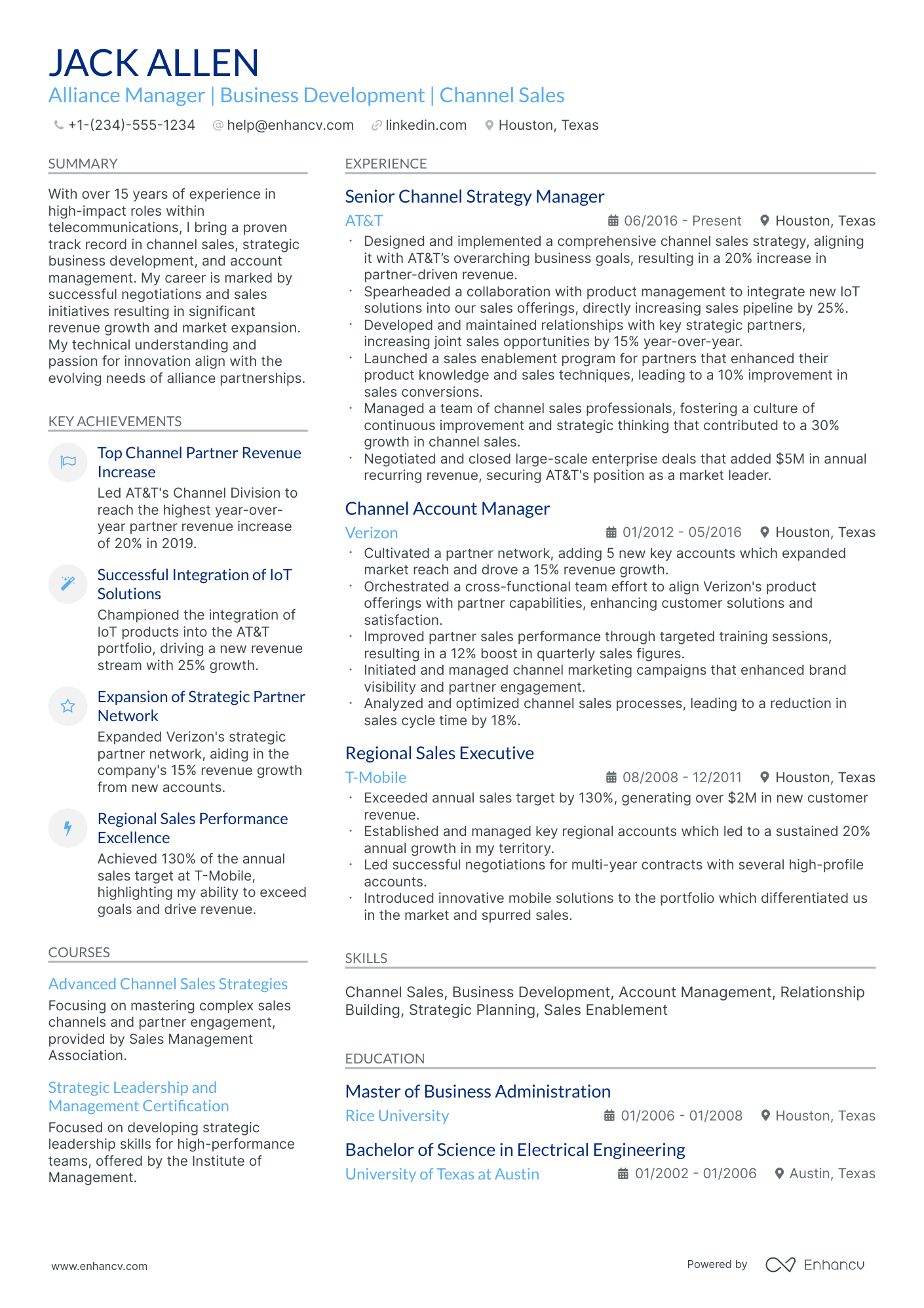 10 Alliance Manager Resume Examples & Guide for 2026