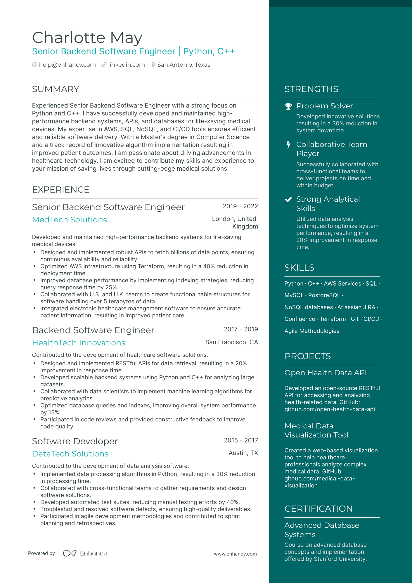 5 Senior Data Engineer Resume Examples & Guide for 2024 5 Senior Data Engineer Resume Examples & Guide for 2024