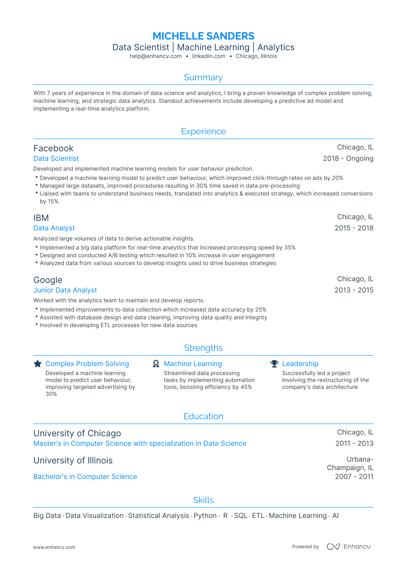 5 Senior Data Scientist Resume Examples & Guide for 2024