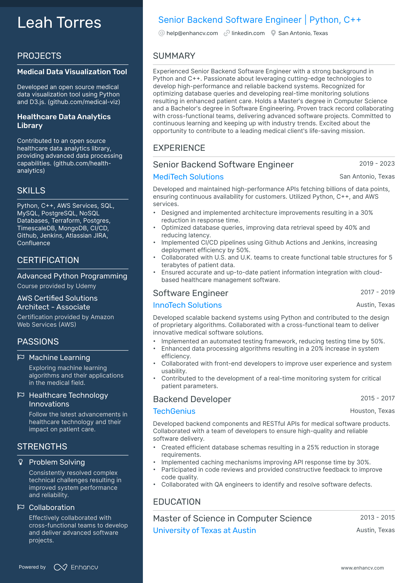 10 Lead Engineer Resume Examples & Guide for 2026