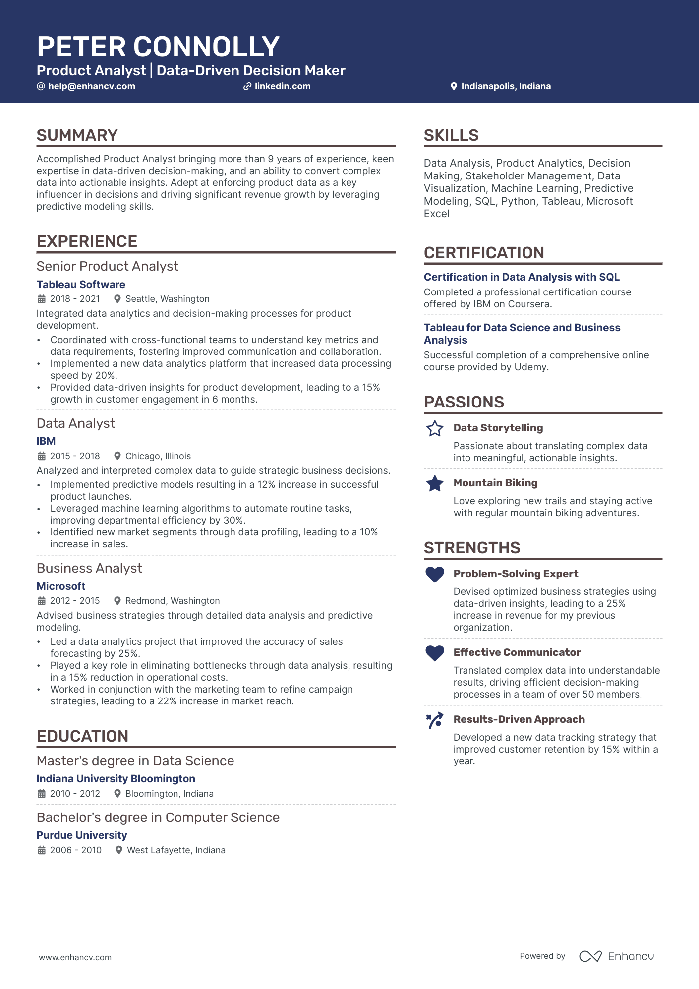 10 Product Analyst Resume Examples & Guide for 2026