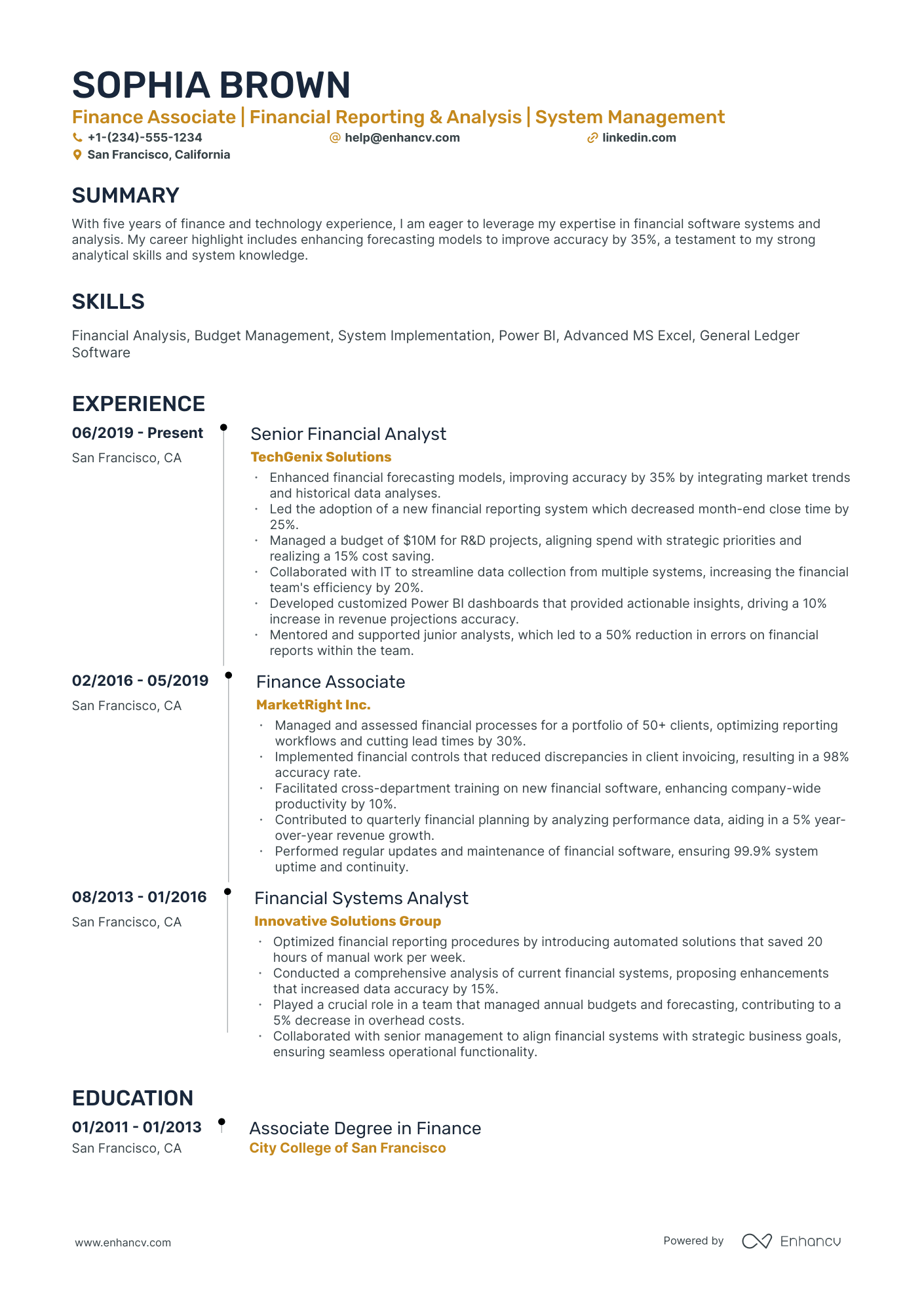 10 Finance Associate Resume Examples & Guide for 2025