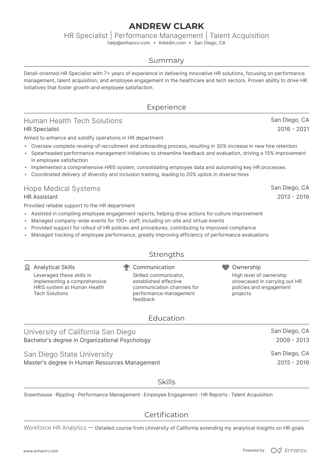 5 Human Resources Intern Resume Examples & Guide for 2024