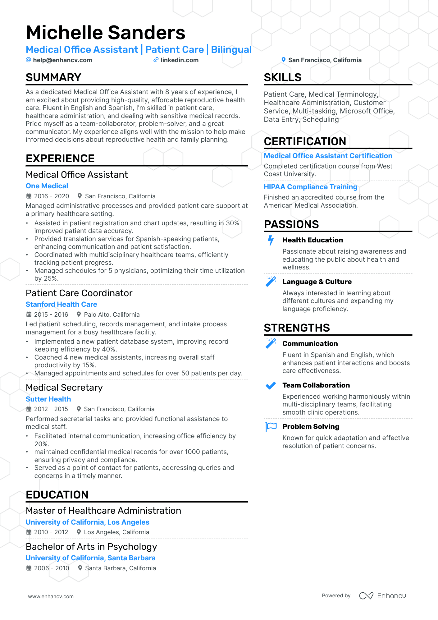 10 Medical Office Assistant Resume Examples & Guide for 2025