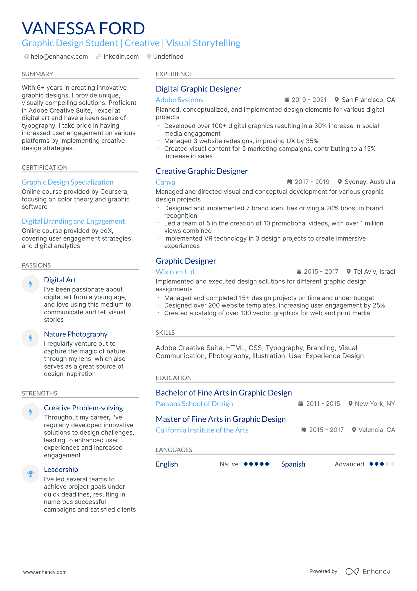 10 Graphic Design Student Resume Examples & Guide for 2026