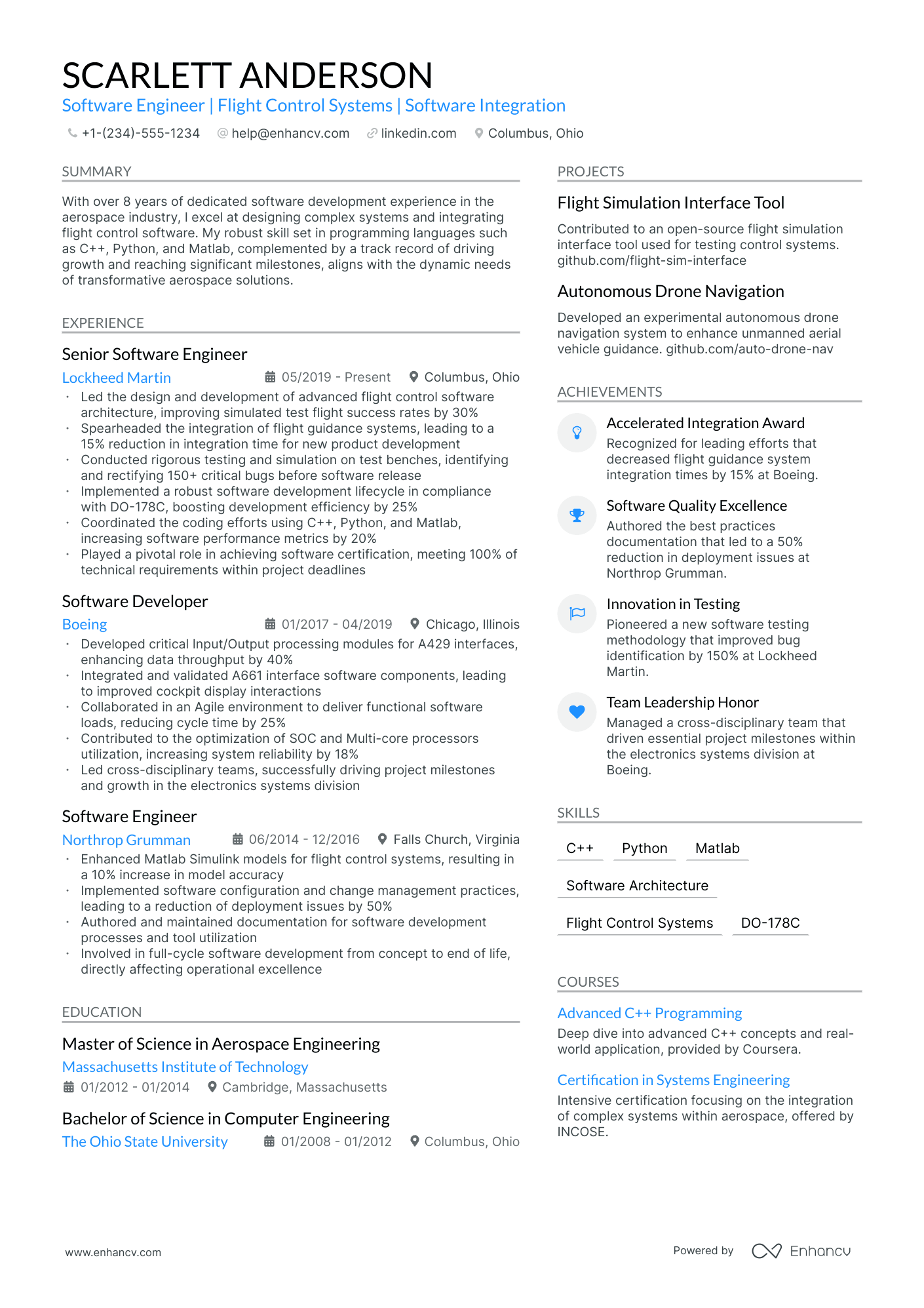 5 Embedded Software Engineer Resume Examples & Guide for 2024