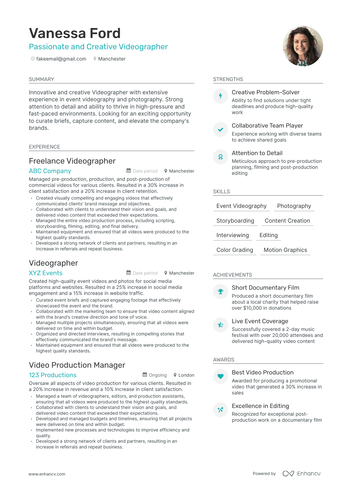 6 Video Editor Resume Examples & Guide for 2024