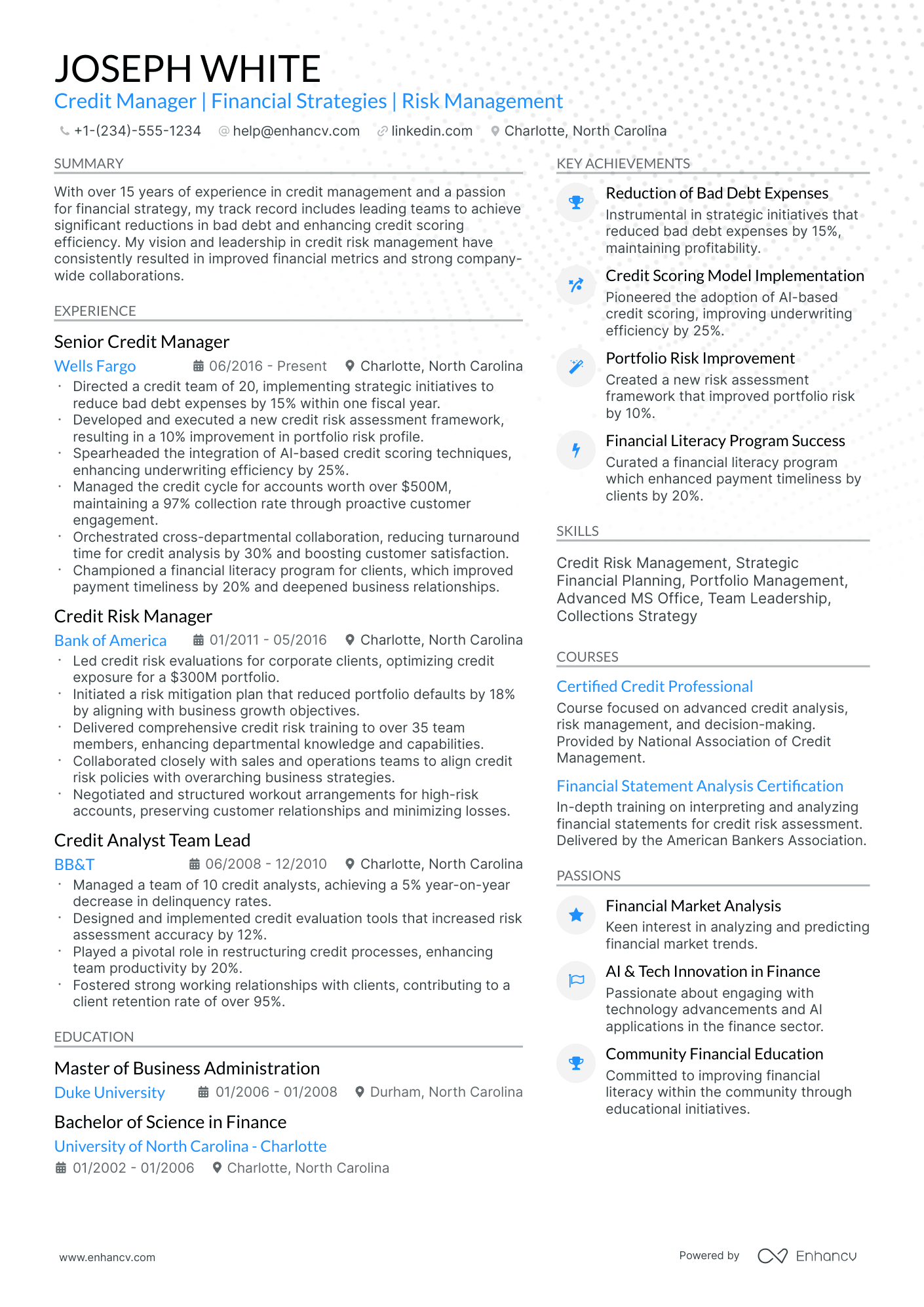 10 Credit Manager Resume Examples & Guide for 2026