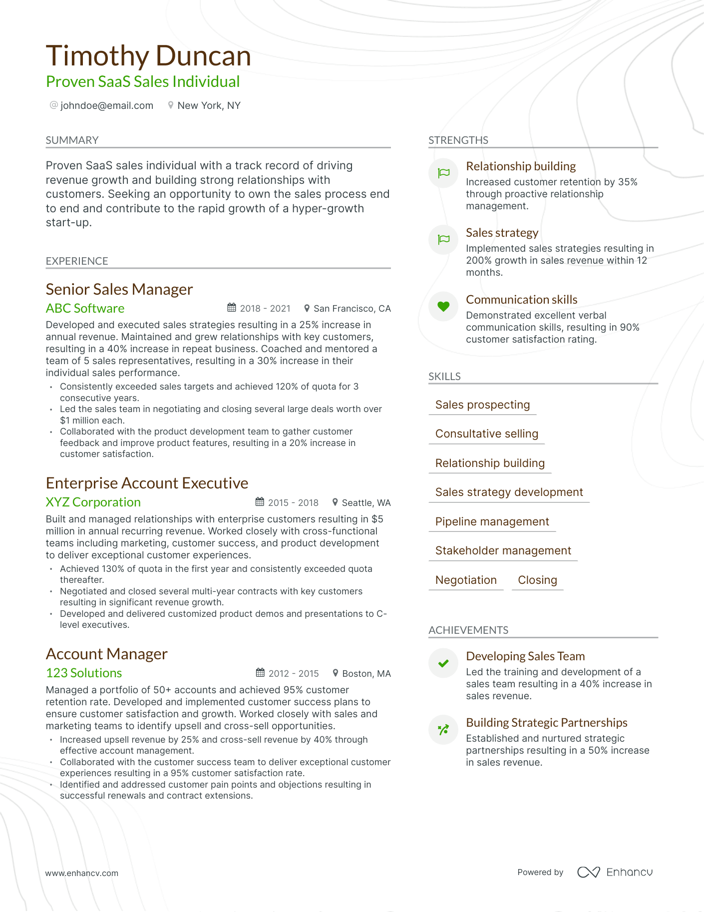 5 SaaS Sales Resume Examples & Guide for 2023