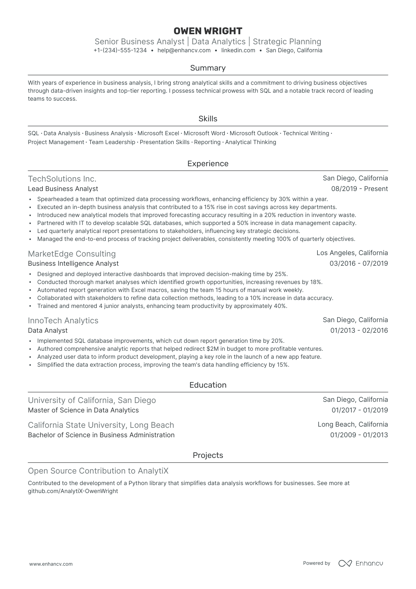 5 Excel Data Analyst Resume Examples & Guide for 2024