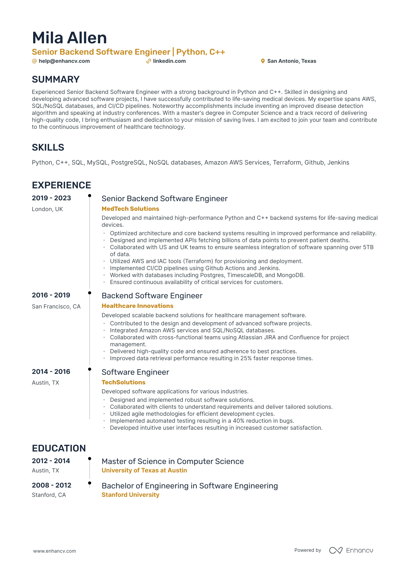 10 Senior Electrical Engineer Resume Examples & Guide for 2026