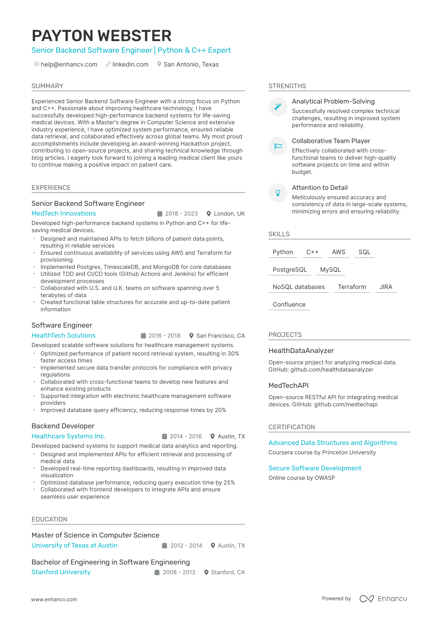 5 Infrastructure Engineer Resume Examples & Guide for 2024