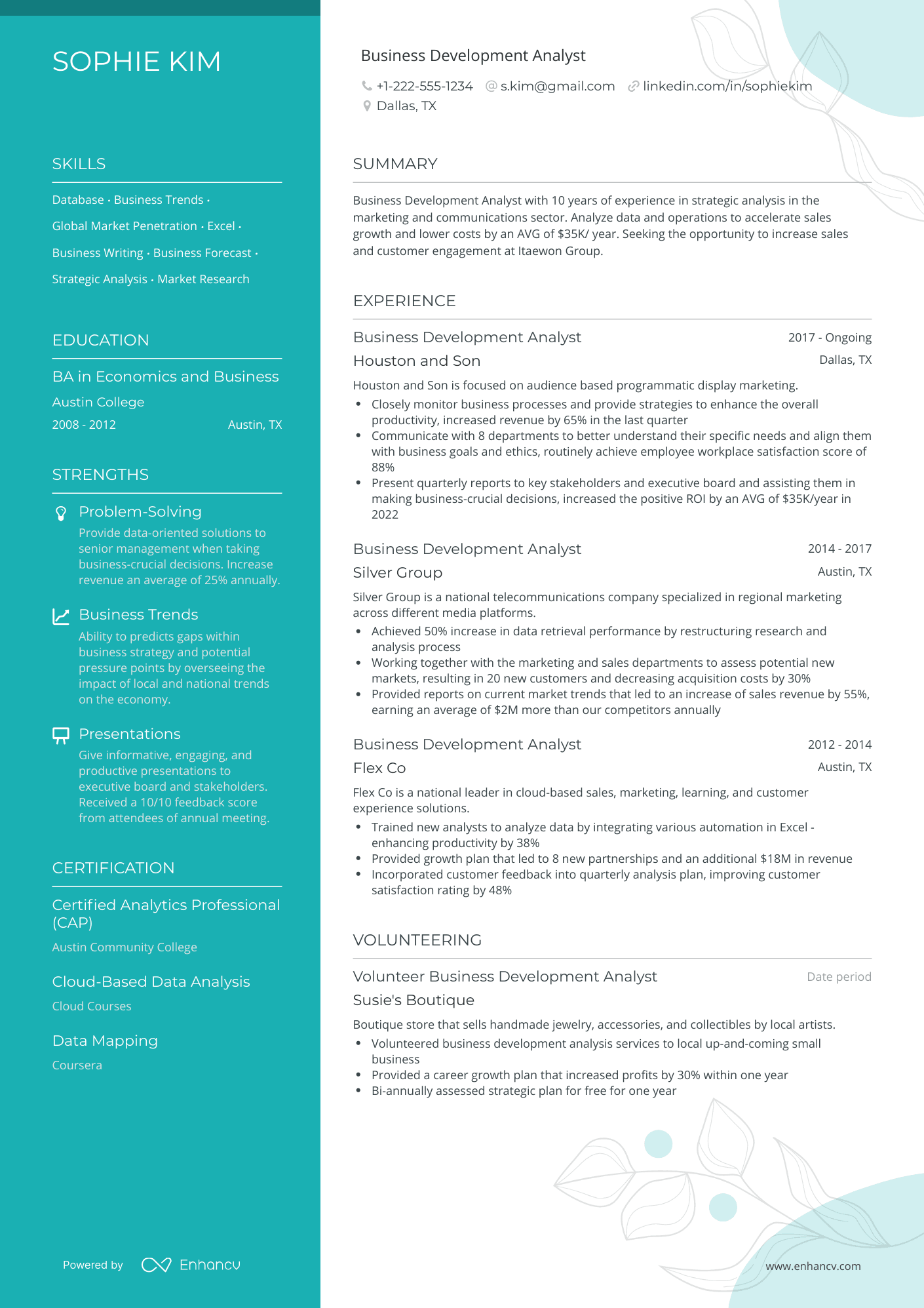 13 Business Development Resume Examples & Guide for 2024
