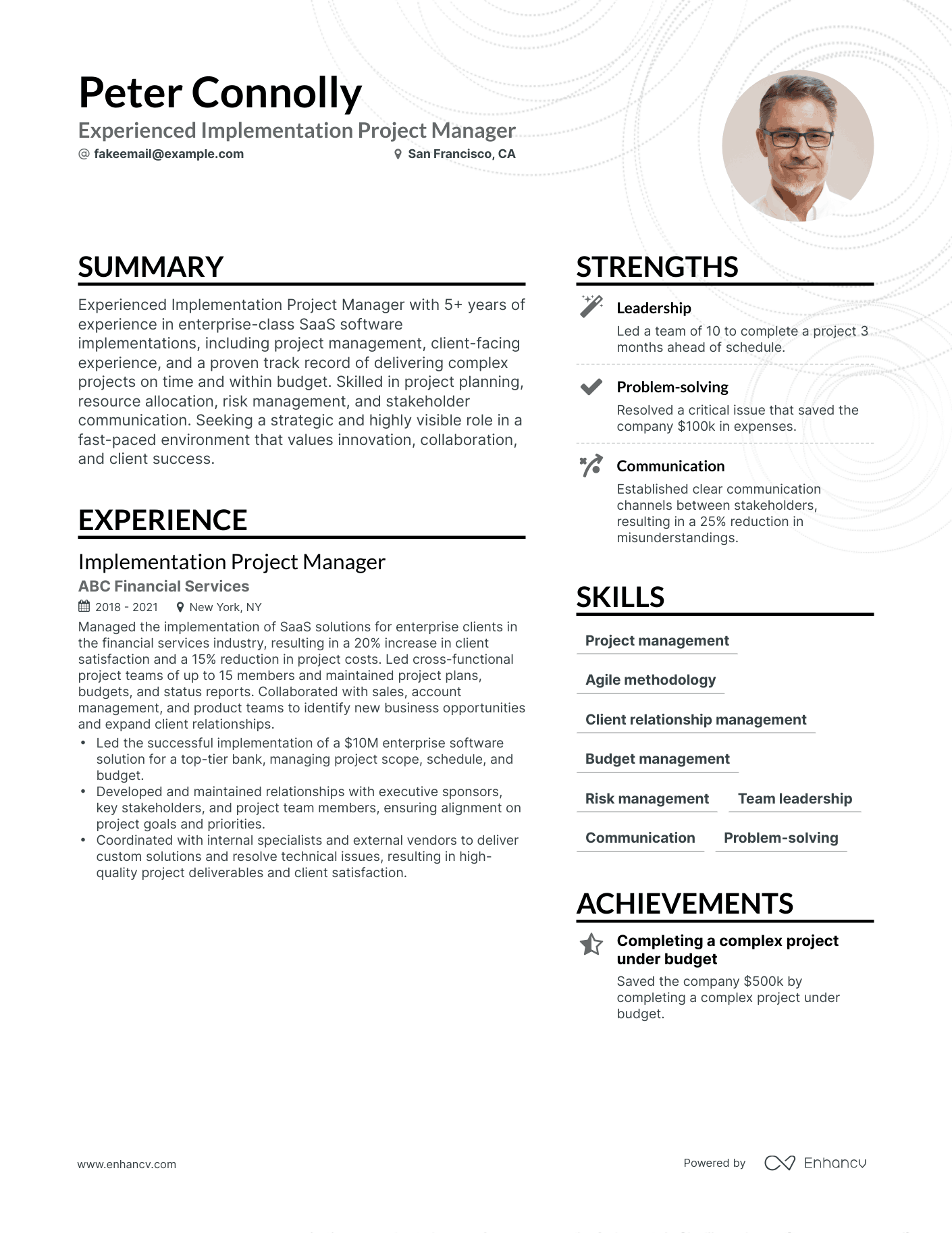 5 Implementation Project Manager Resume Examples & Guide for 2024