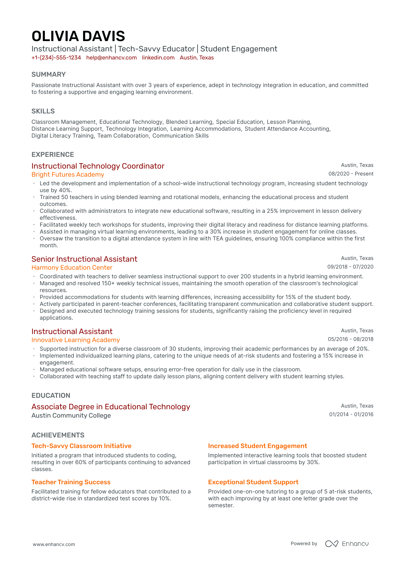 5 Distance Learning Teacher Resume Examples & Guide for 2024