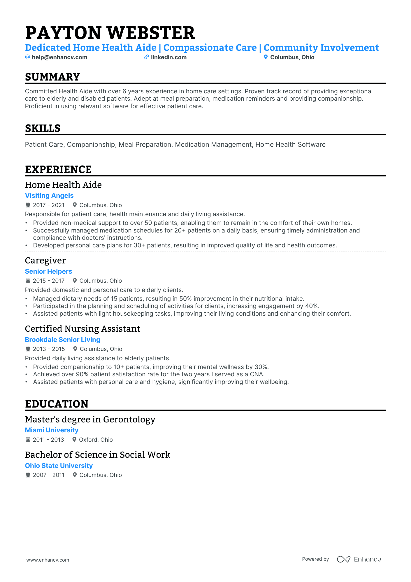 10 Private Caregiver Resume Examples & Guide for 2026