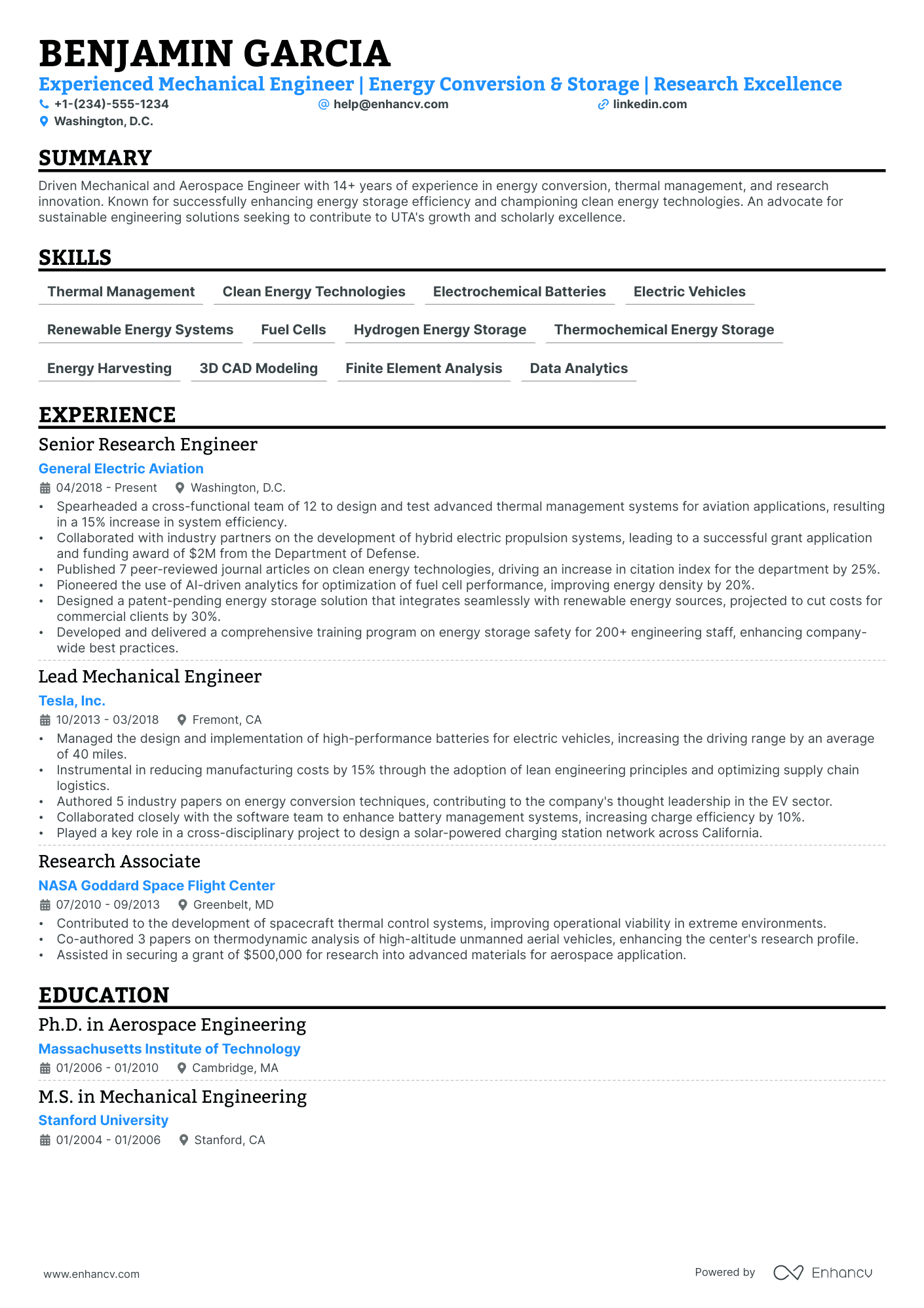 5 Aerospace Engineering Resume Examples & Guide for 2024